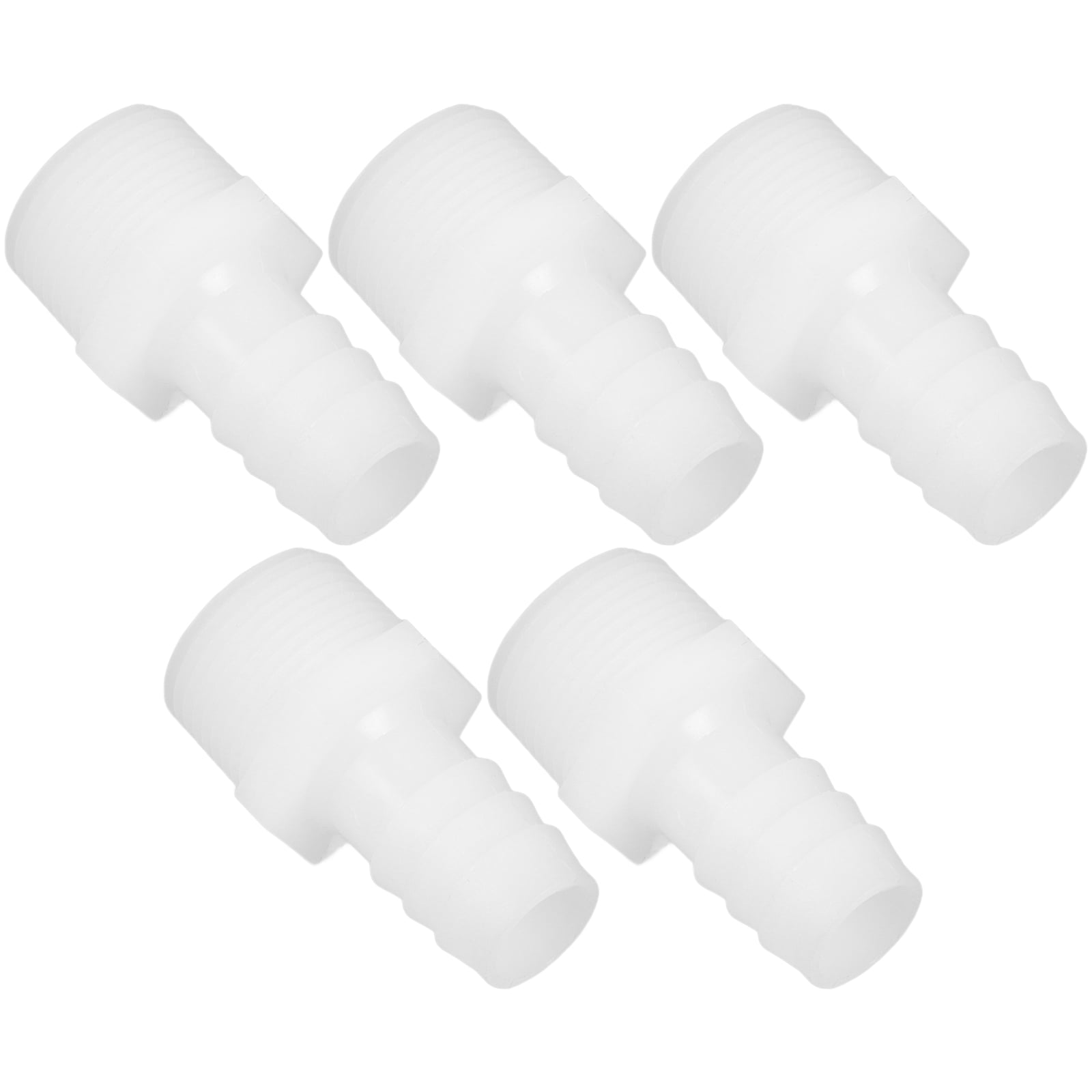 MLINS 5pcs Plastic Barb Fitting With Male Thread Plastic Hose Connector ...