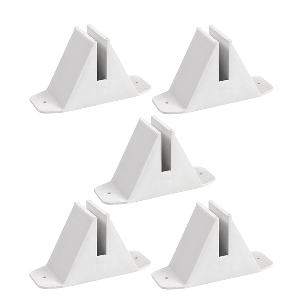 MLINS 5pcs Plastic Fence Post Pedestal Ground Bracket For Garden Fence ...
