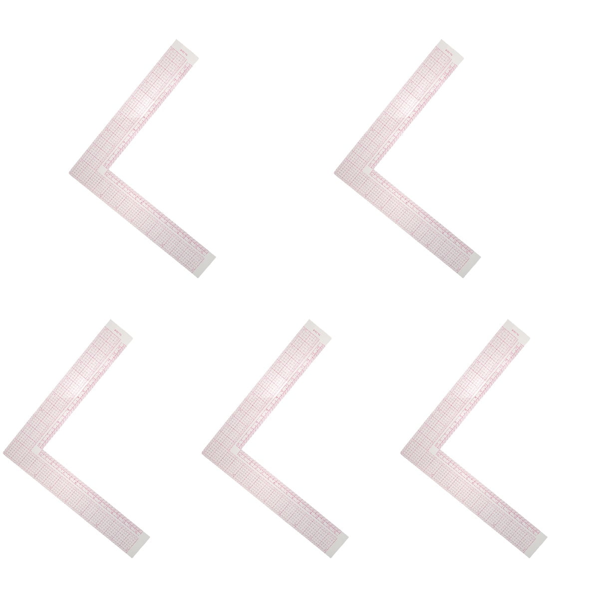 MLINS 5pcs Practical Sewing Measuring Ruler Plastic L Square Curve ...