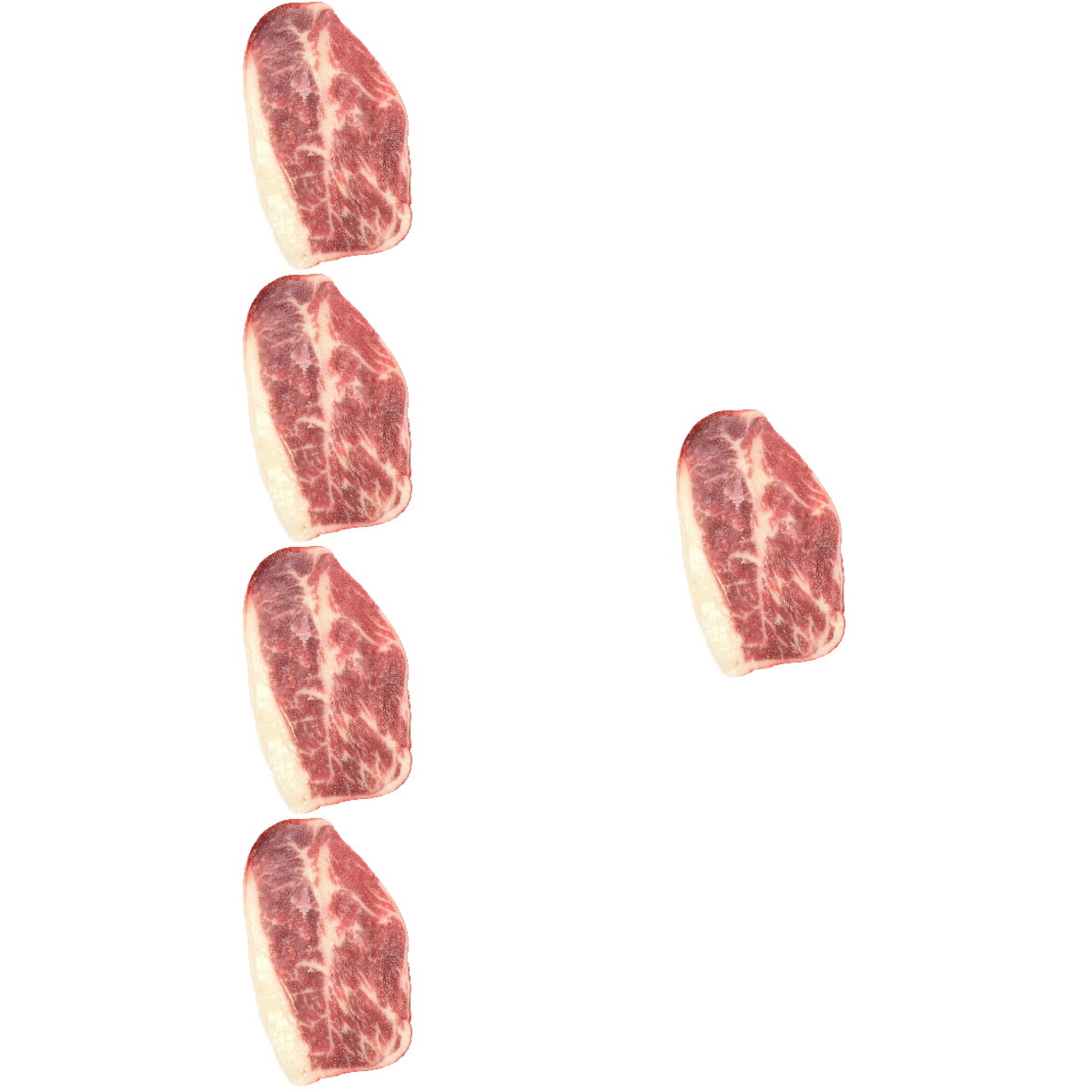MLINS 5pcs Real Looking Fake Meat Fake Meat Model Cooked Meat Model ...