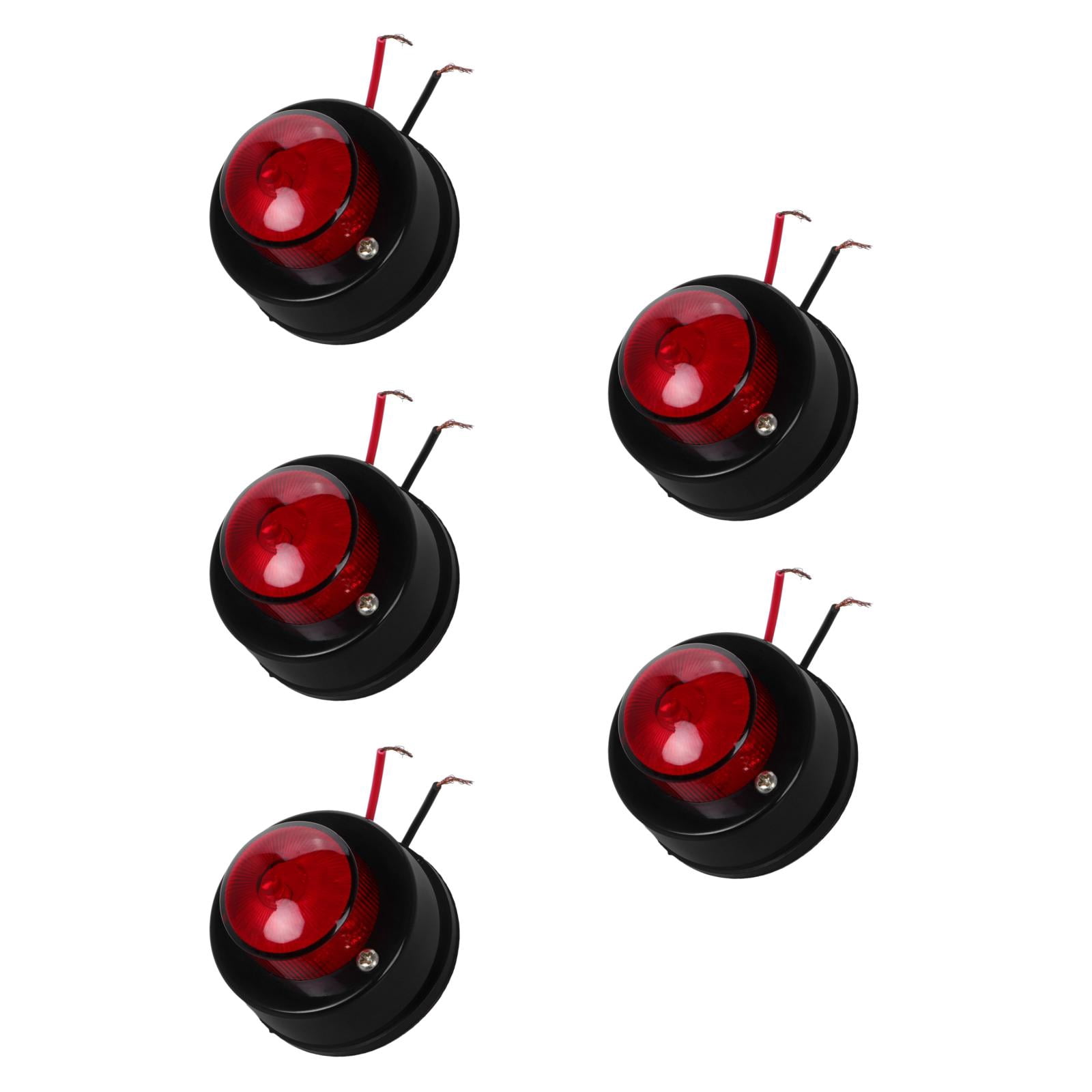 GAXIRE Red Plastic Warning Lights with Wide Voltage Compatibility 5Pcs ...