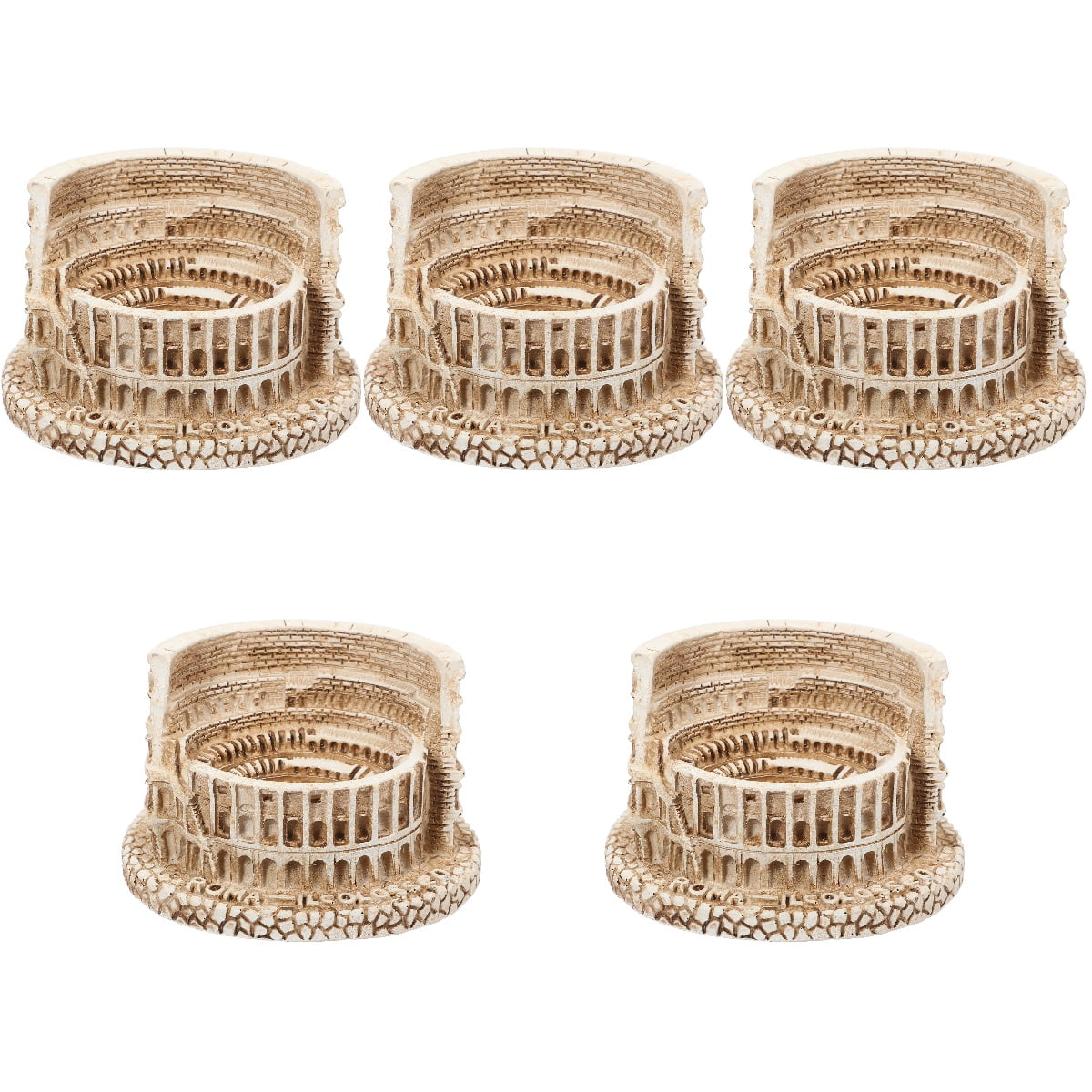 MLINS 5pcs Resin Roman Architecture Ornament Roman Colosseum Modeling ...