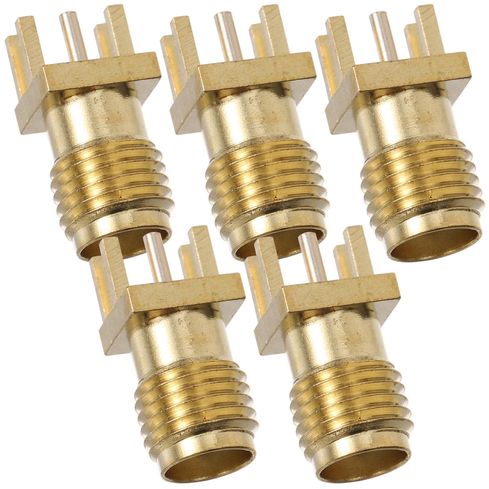 MLINS 5pcs SMA Connector Pcb Edge Mount Solder Adapter Coax Connector ...