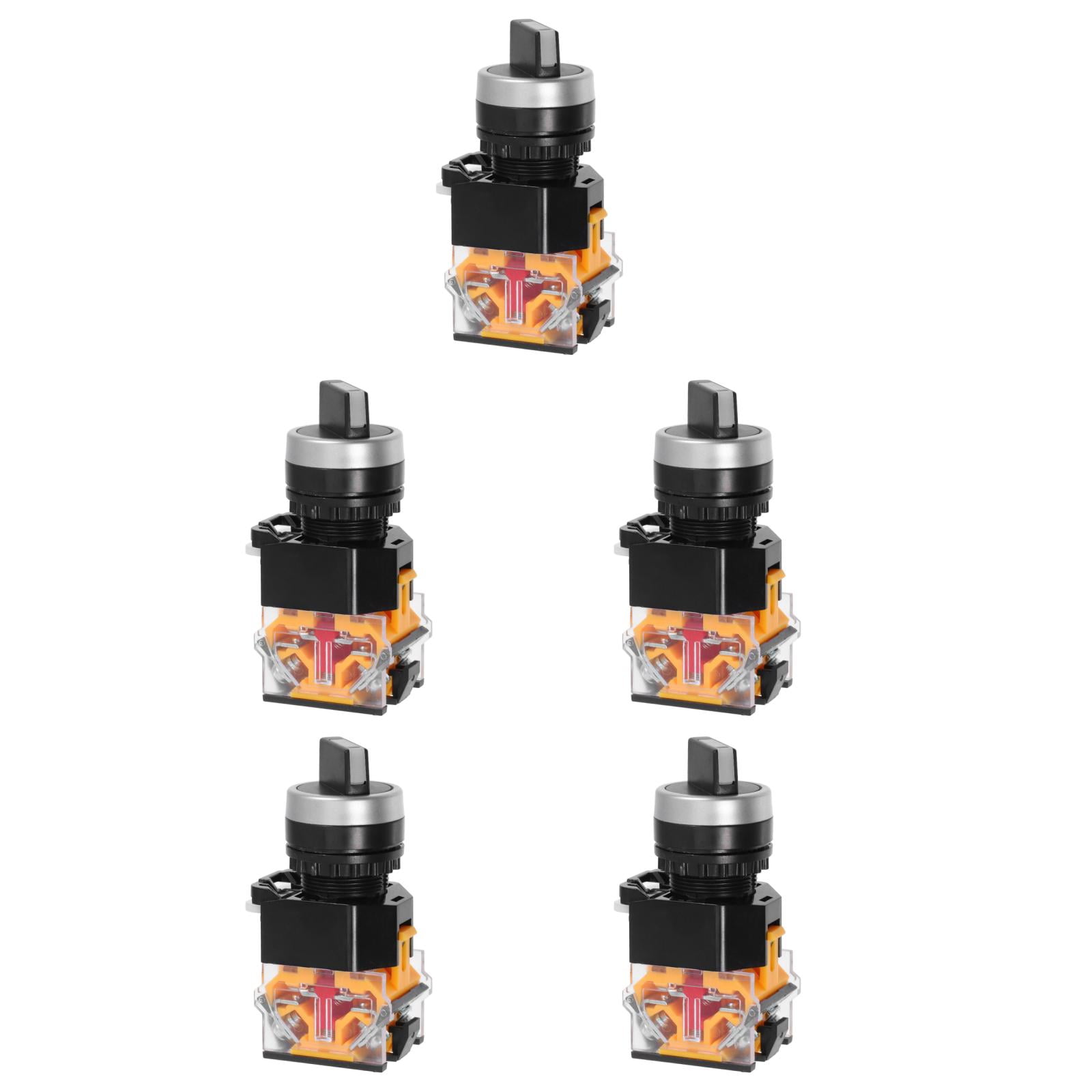 MLINS 5pcs Self Lock 2-Position Changeover Selector Switch Easy ...