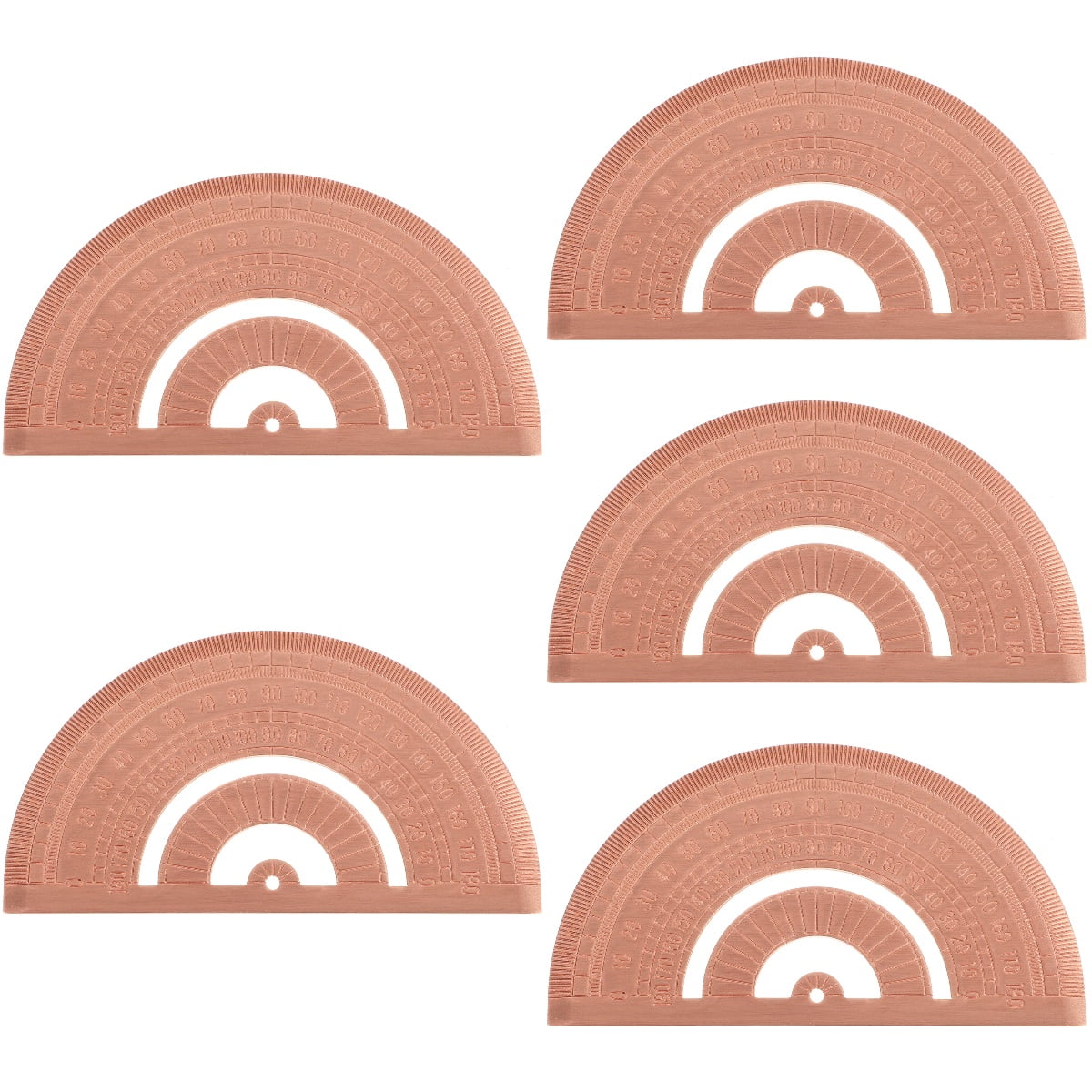 MLINS 5pcs Semicircle Protractor Angle Measurement Tool Math Protractor ...