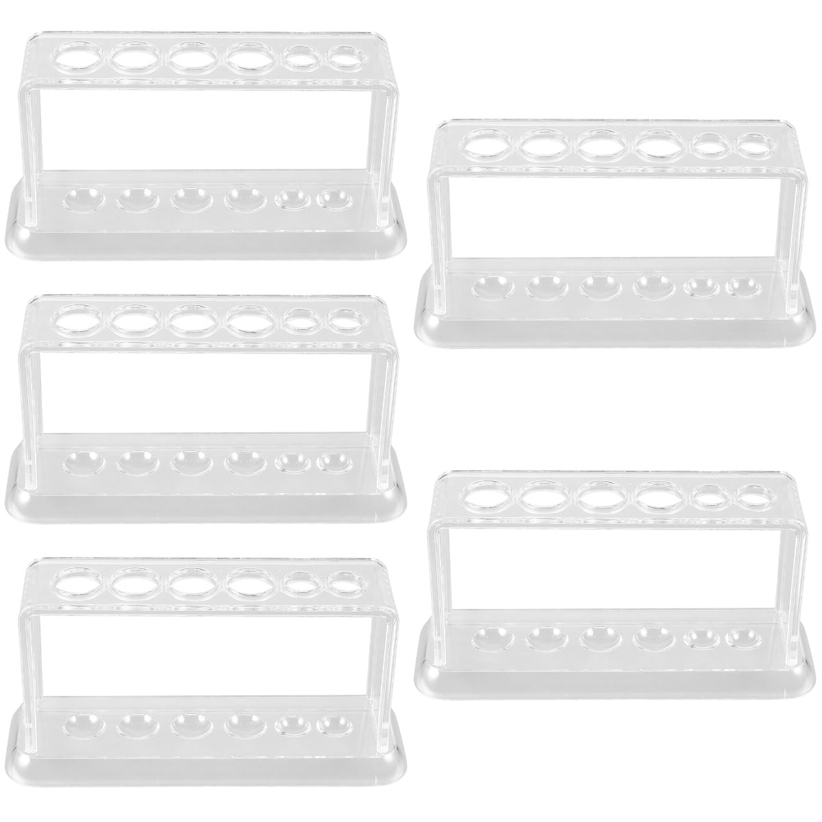 MLINS 5pcs Test Tube Organizer Test Tube Rack Clear Test Tube Stand ...