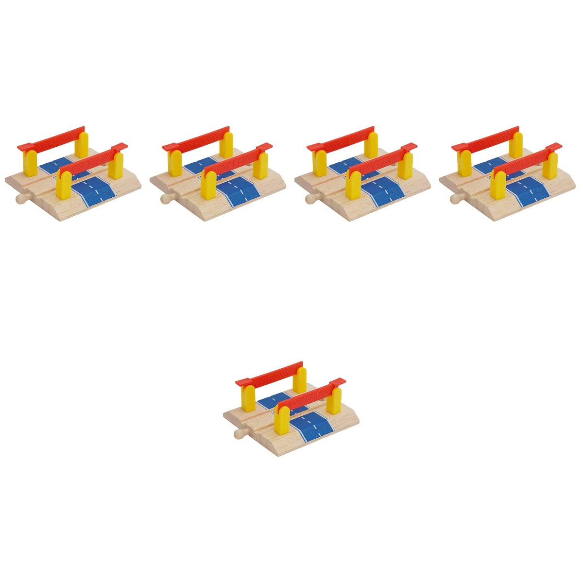 MLINS 5pcs Train Track Accessory Railway Railing Barrier Train Scene ...