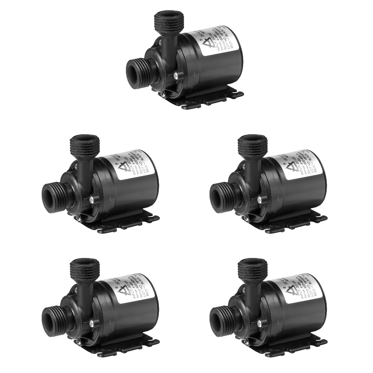 MLINS 5pcs UEETEK 1PC DC 12V Brushless Submersible Water Pump 800L/H 5M ...