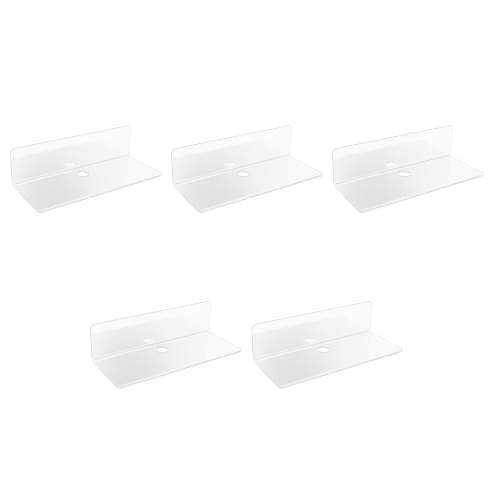 MLINS 5pcs Wall Floating Shelf Wall-mounted Storage Stand Floating ...