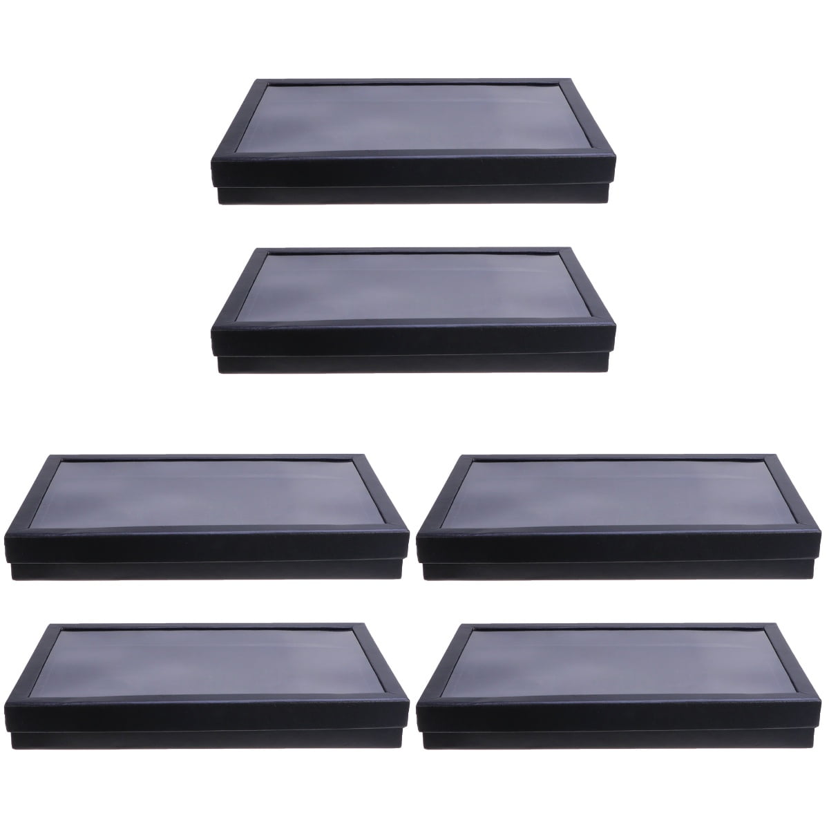 MLINS 6 PCS 100 Slots Ring Storage Display Box Tray Jewelry Organizer ...