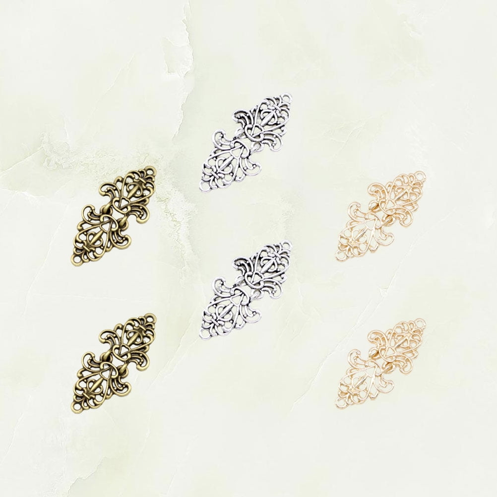 MLINS 6 Pair Zinc Alloy Plating Clothing Buckles Creative Shawl ...