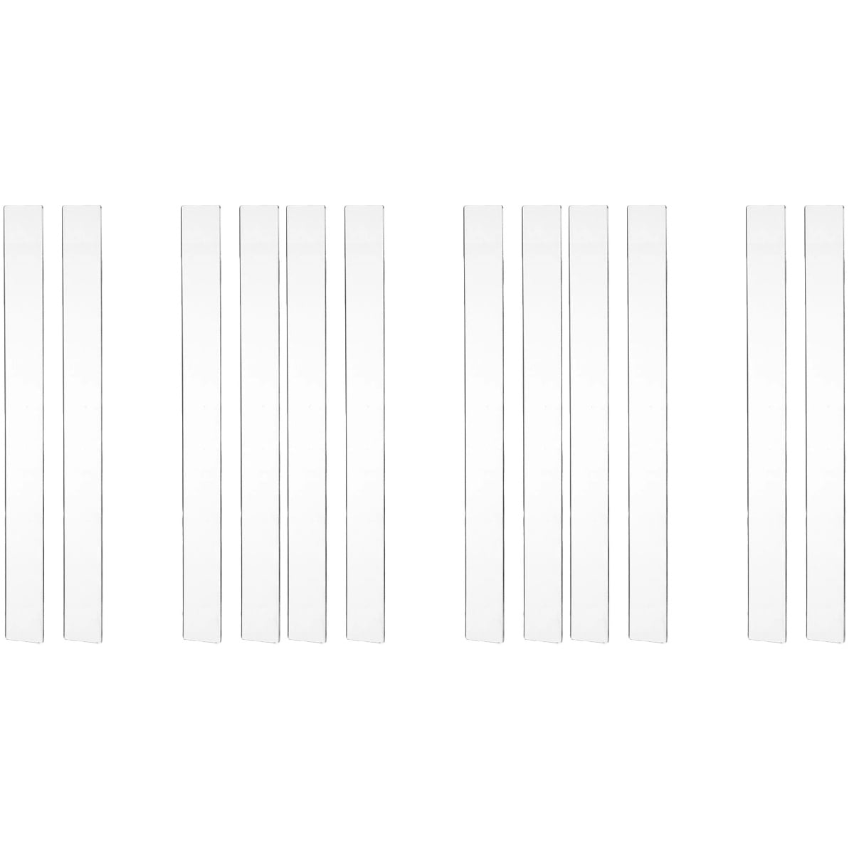 MLINS 6 Pairs Rolling Pin Guides Reusable Acrylic Measuring Dough ...