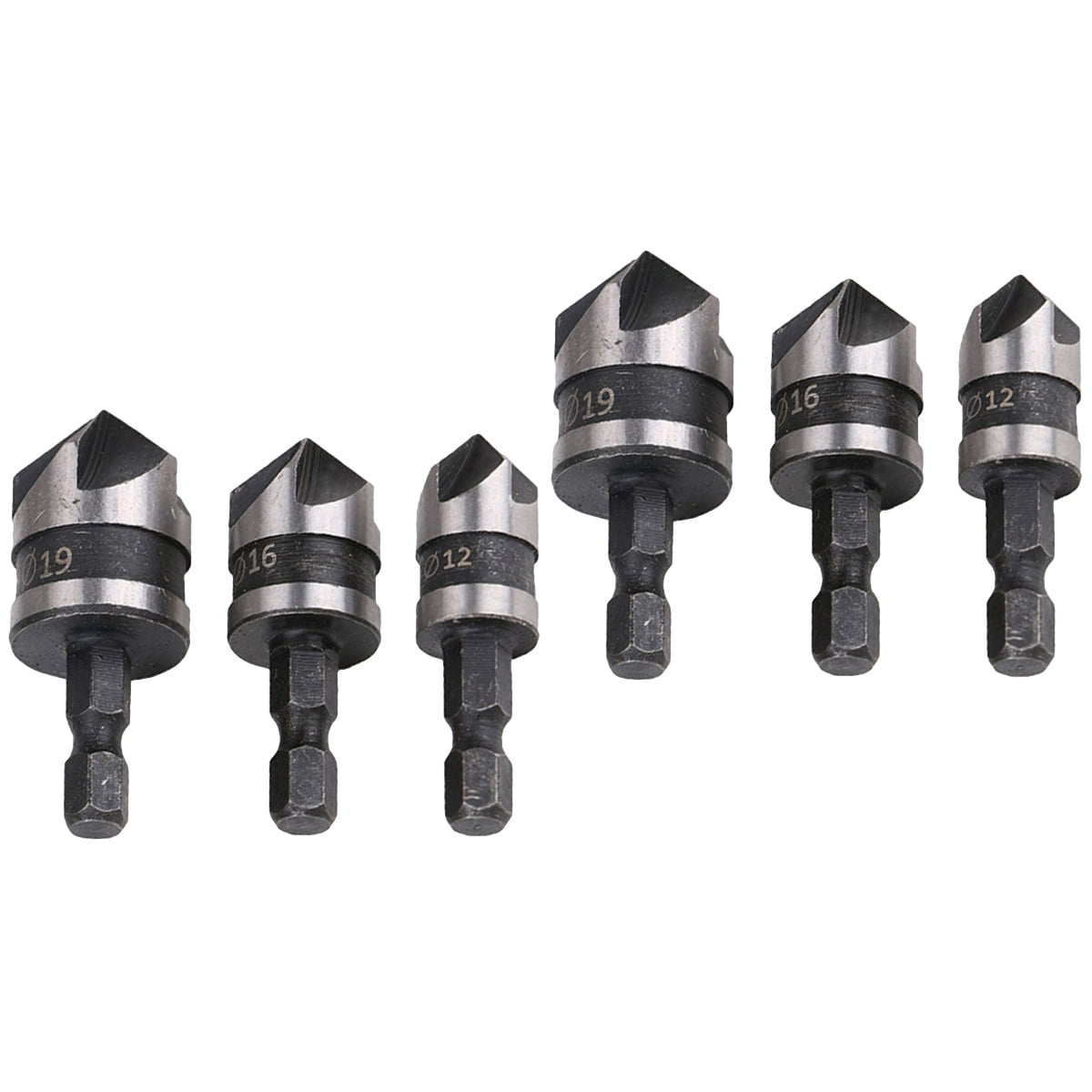 MLINS 6 Pcs 90 Degree Carbon Steel Hexagonal Handle Carpenter's Five ...