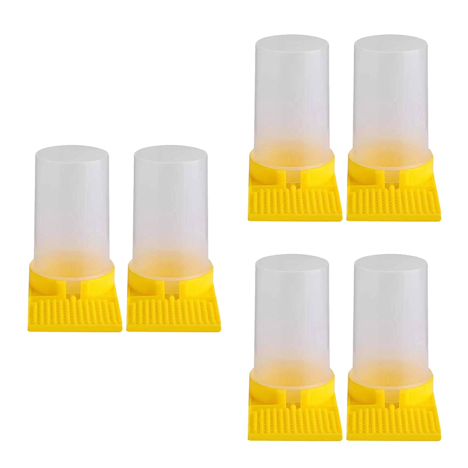 MLINS 6 Pcs Bee Feeder Beehive Entrance Water Feeding Cups Tool ...