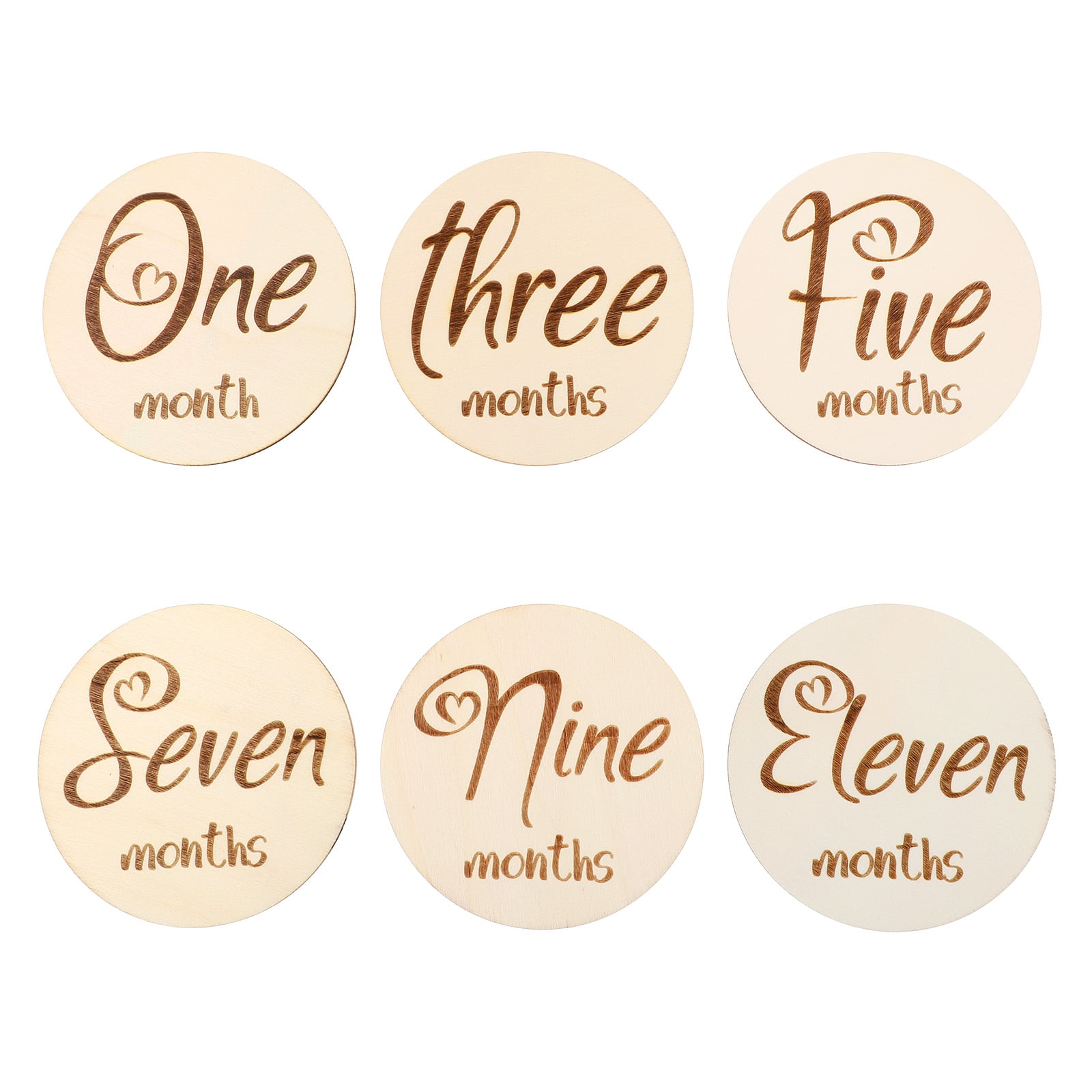 MLINS 6 Pcs Double-sided Photo Props Baby Monthly Milestone Blanket Boy ...