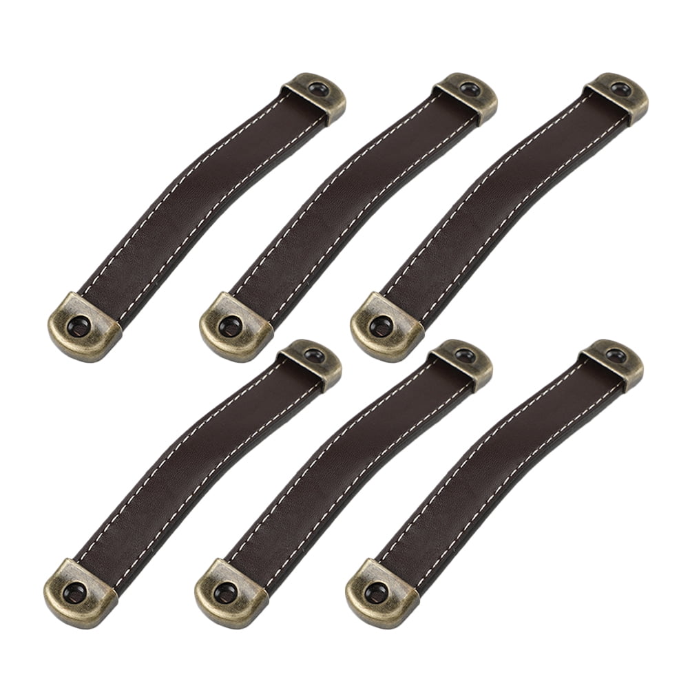 MLINS 6 Pcs Dresser Pulls Leather Handle 15.50X2.40X0.80CM - Walmart.com