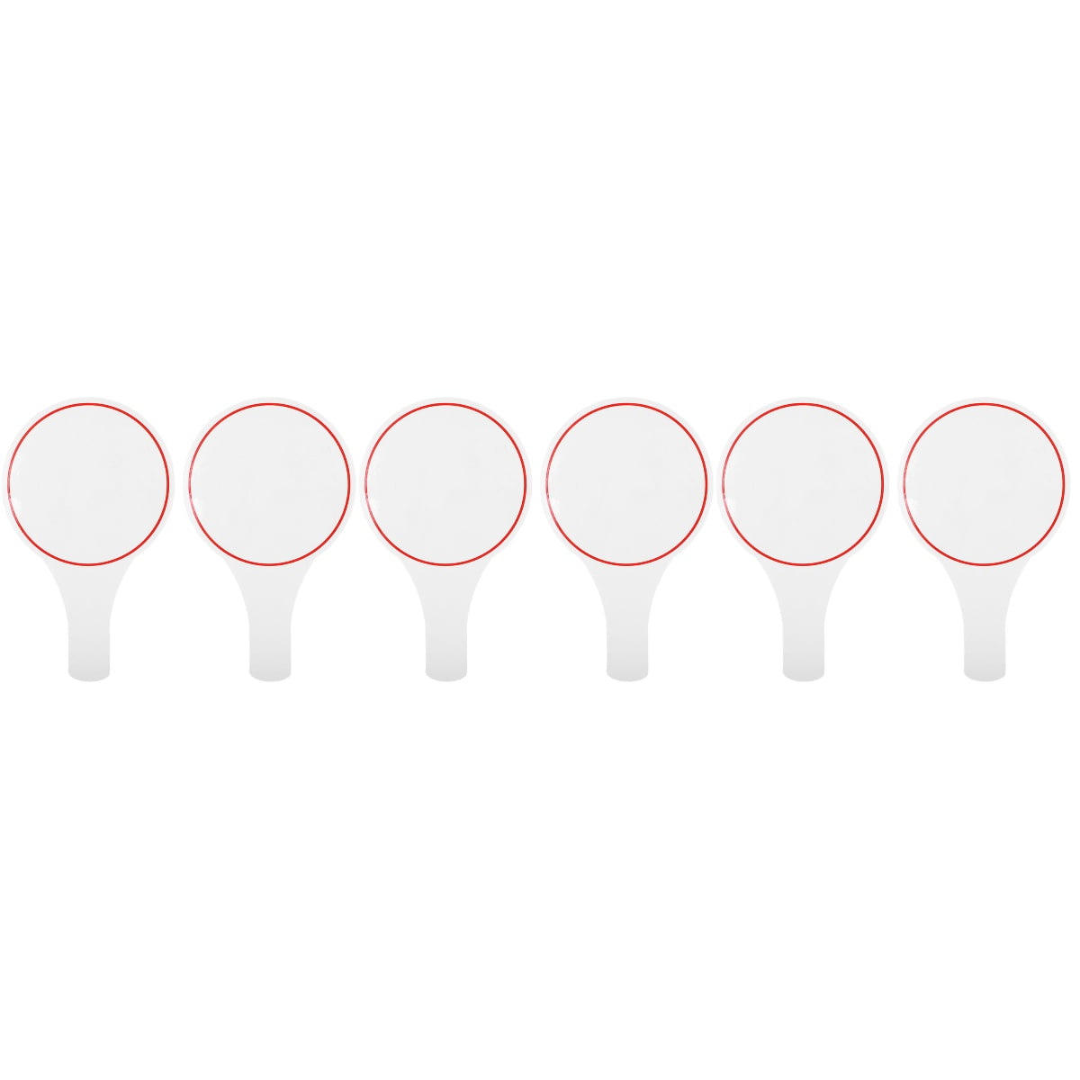 MLINS 6 Pcs Dry Erase Paddle Round Shape Whiteboard Handheld Dry Erase ...
