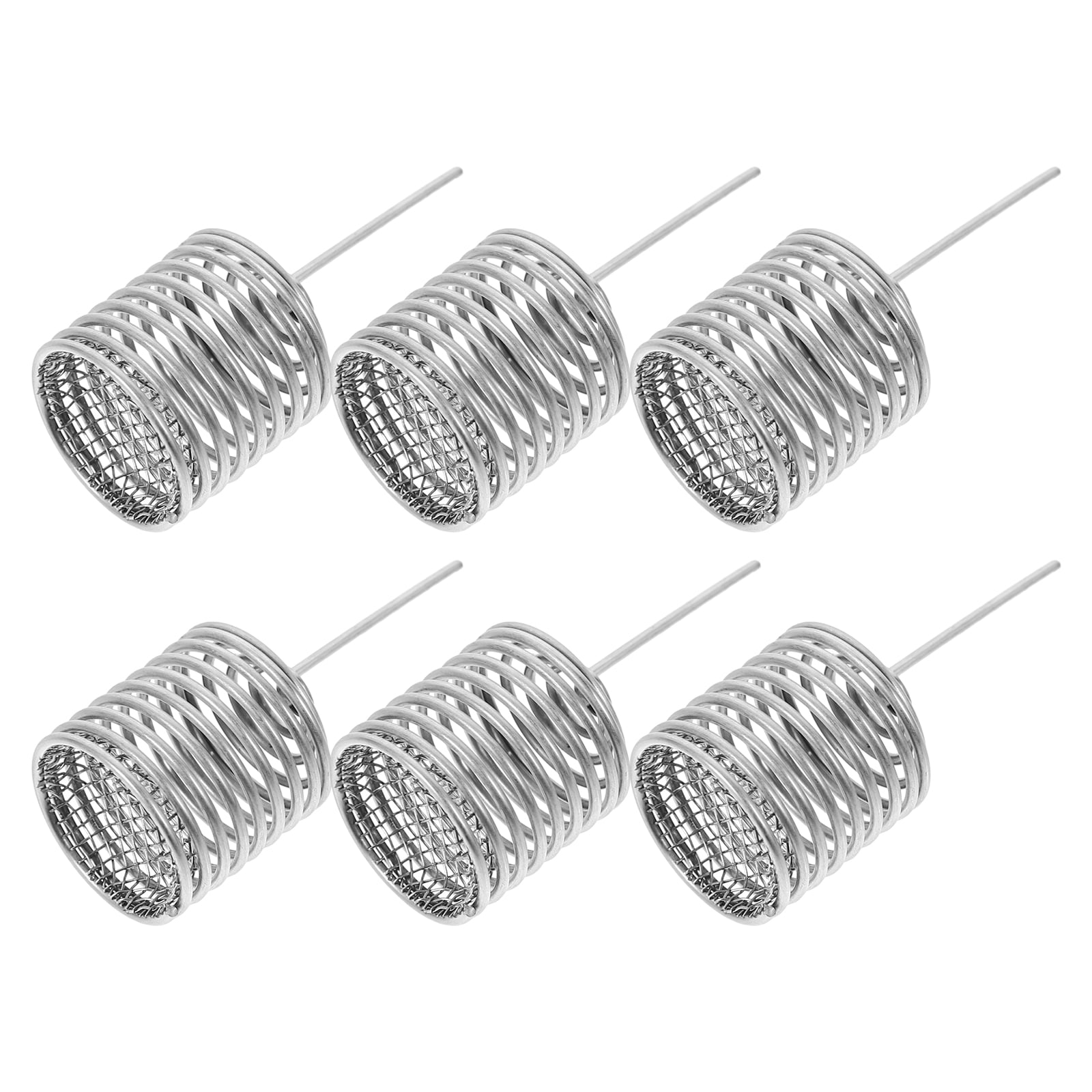 MLINS 6 Pcs Fertilizer Box Gel Tiki Peekaboo Round Decoration Silver ...