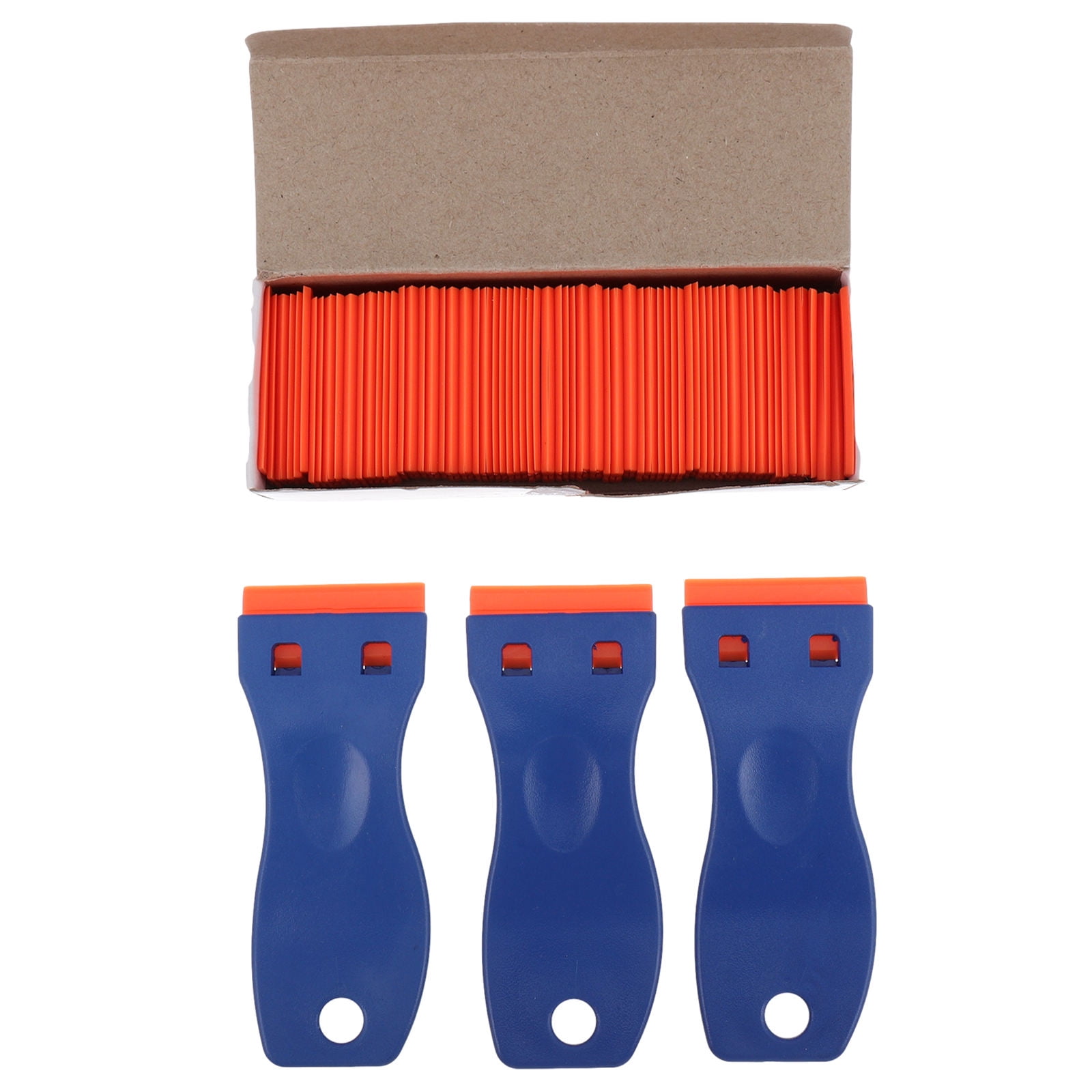 MLINS 6 Pcs Glass Tile Floor Razor Scraper Set with 100Pcs Replacement ...