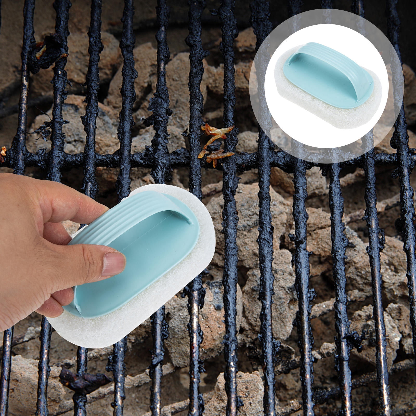 MLINS 6 Pcs Griddle Cleaner BBQ Grill Cleaning Brush Maintenance ...