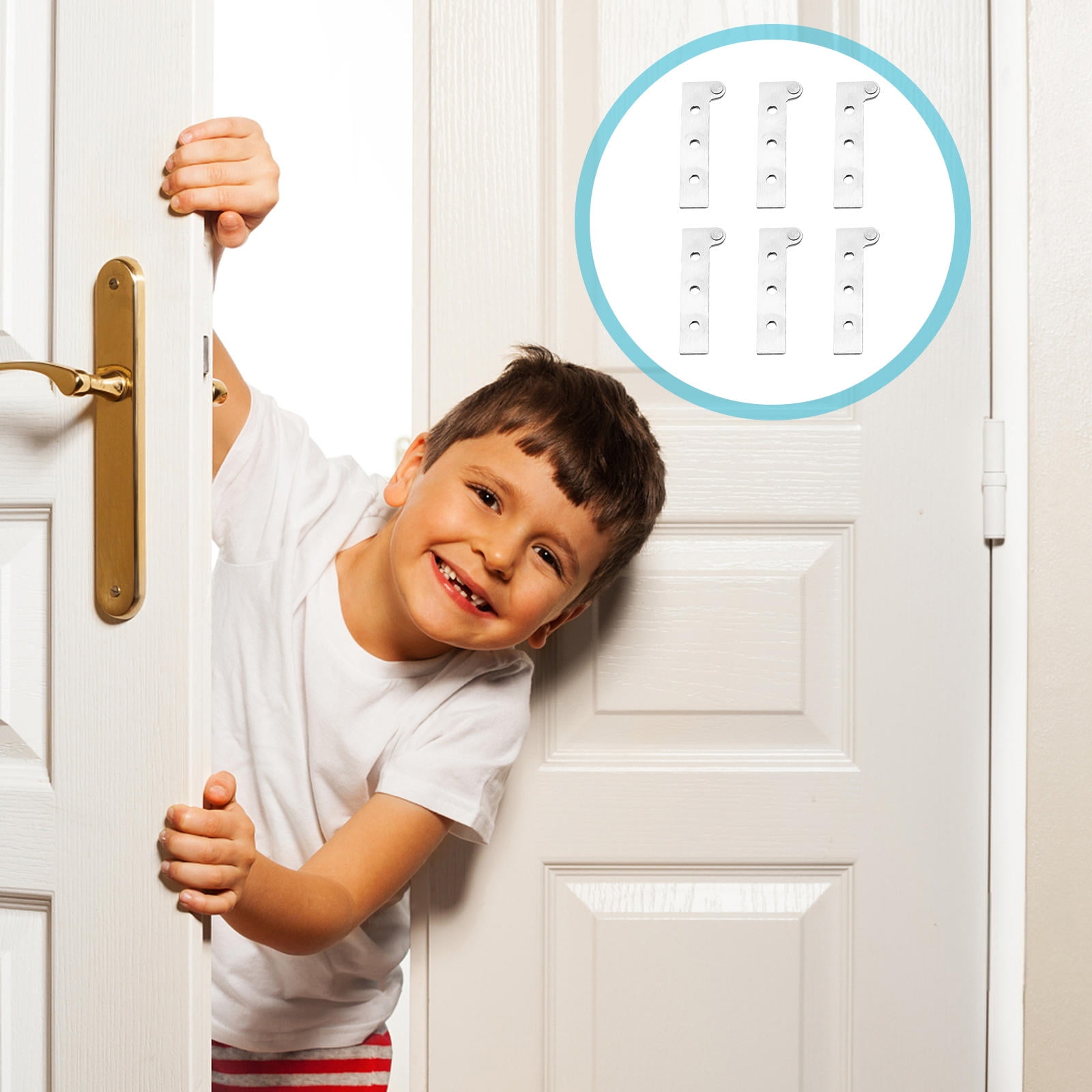 MLINS 6 Pcs Invisible Hinge Pivot Stainless Smooth Rotation Hinges ...