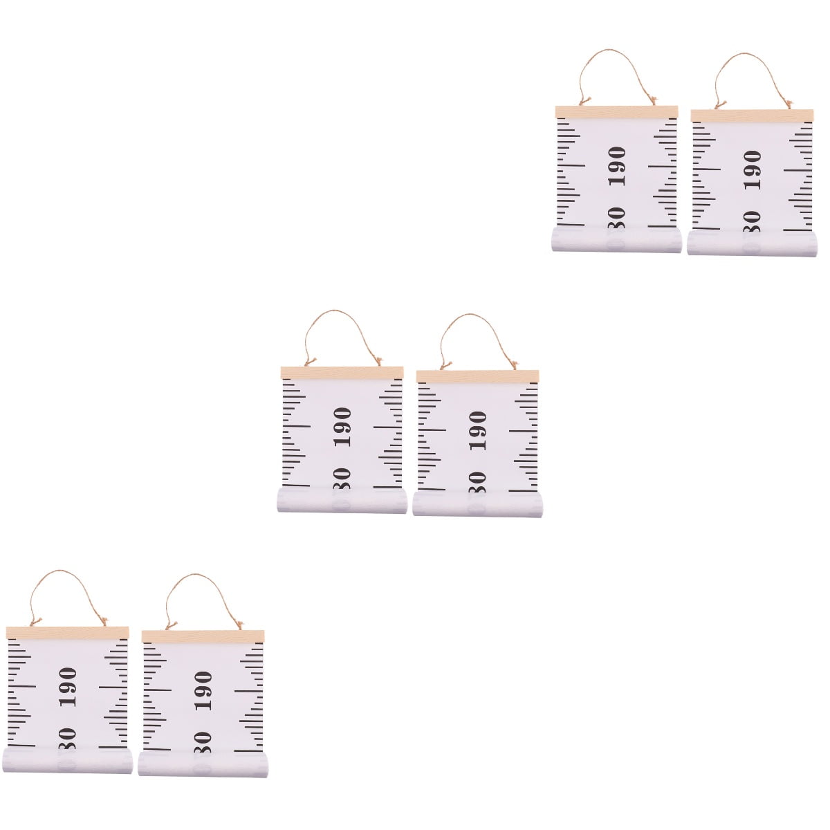 MLINS 6 Pcs Kids Height Growth Chart Wall Hanging Height Rulers Height ...