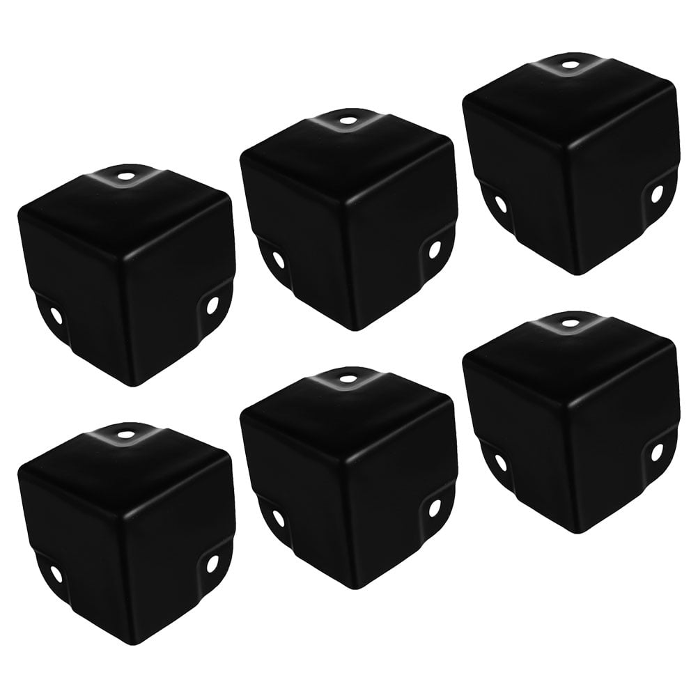 MLINS 6 Pcs Metal Corner Protector Speakers Protects Corners Black ...