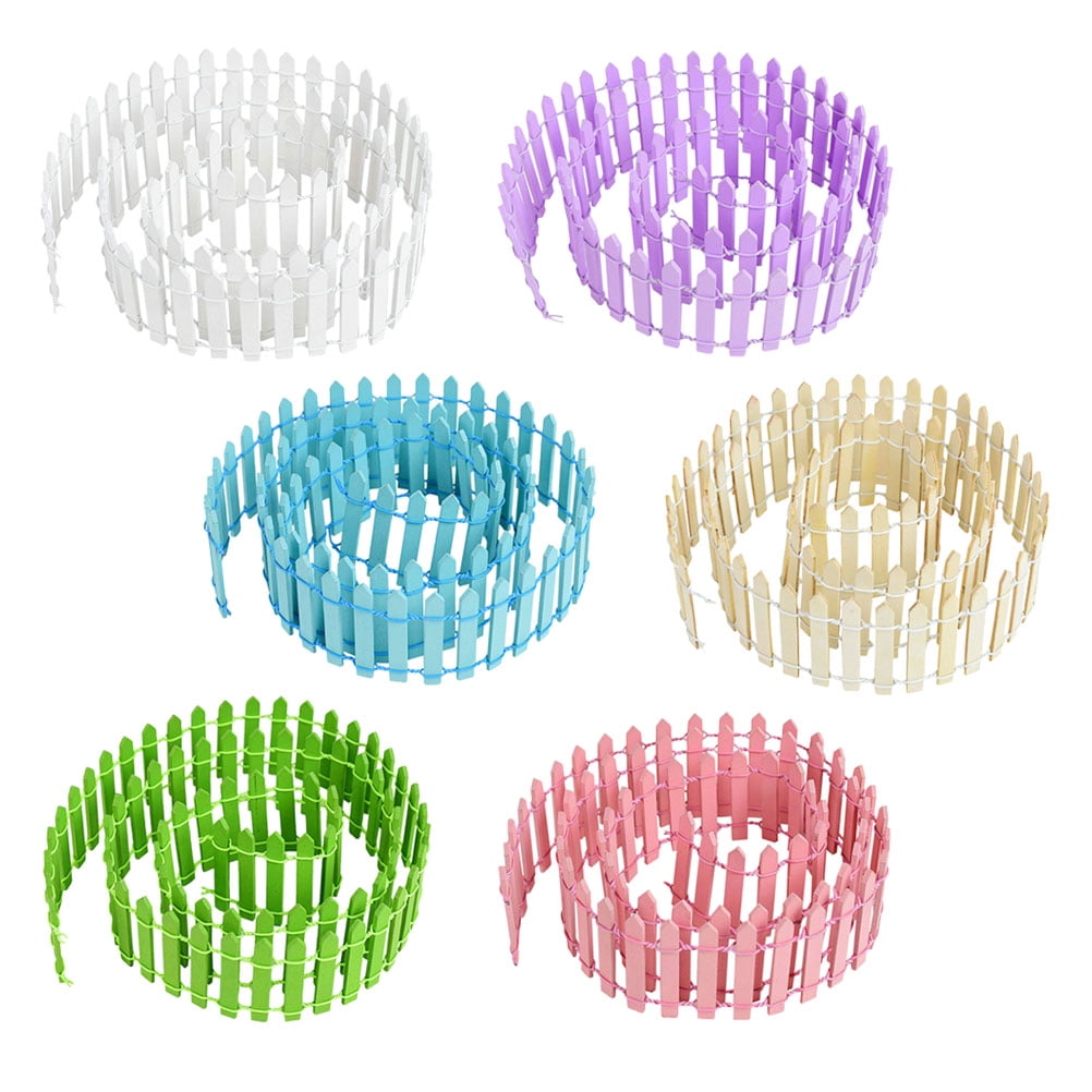 MLINS 6 Pcs Miniature Landscape Fence Garden Border Trellis - Walmart.com