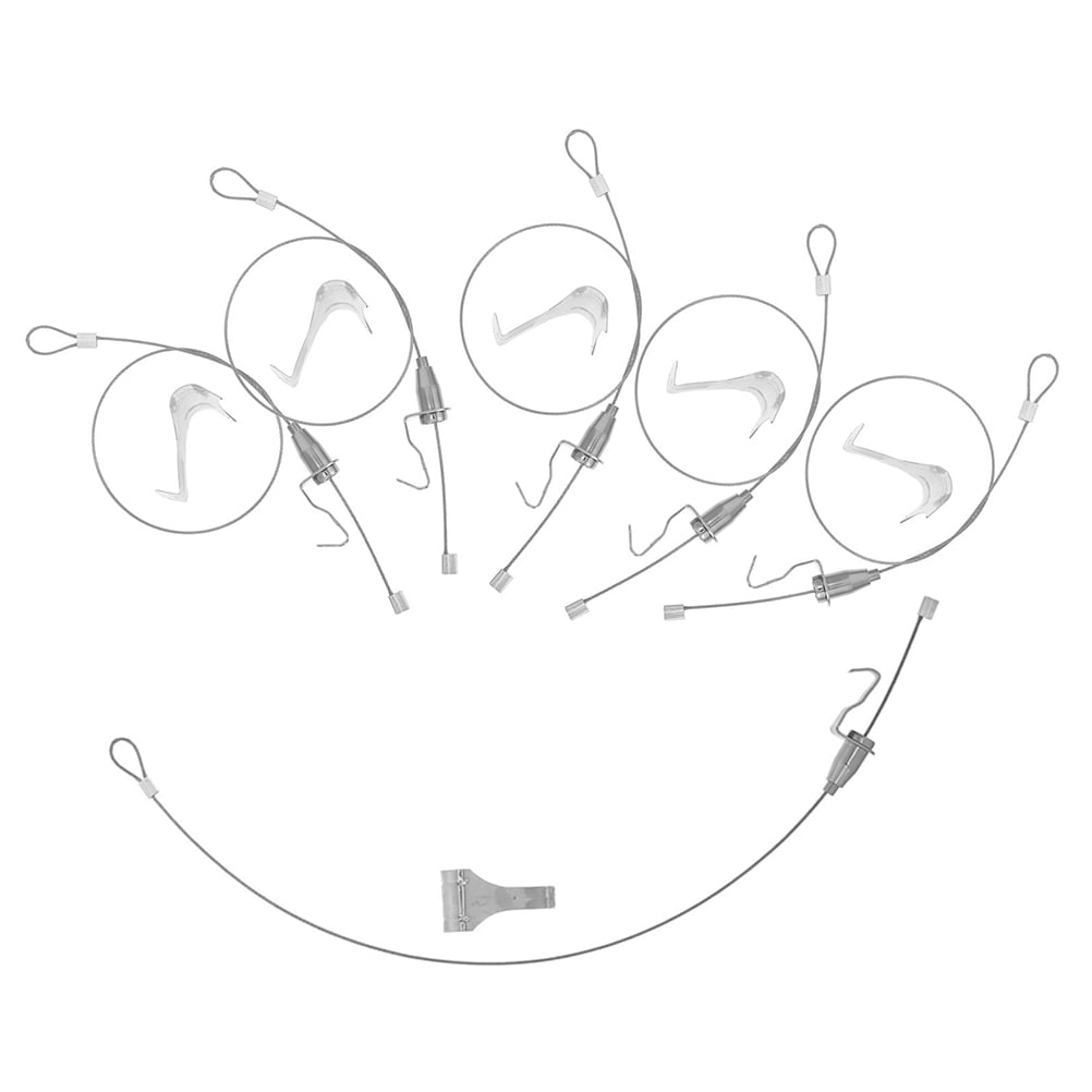 FELTECHELECTR Hanging Adjustable Wire Picture Rail Hangings System ...