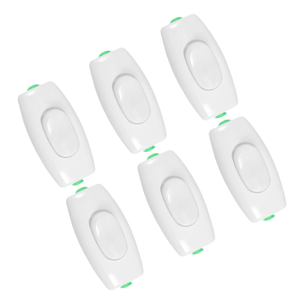 MLINS 6 Pcs Push Button Switch Feeders Hand-crank Flagpole Baby White ...