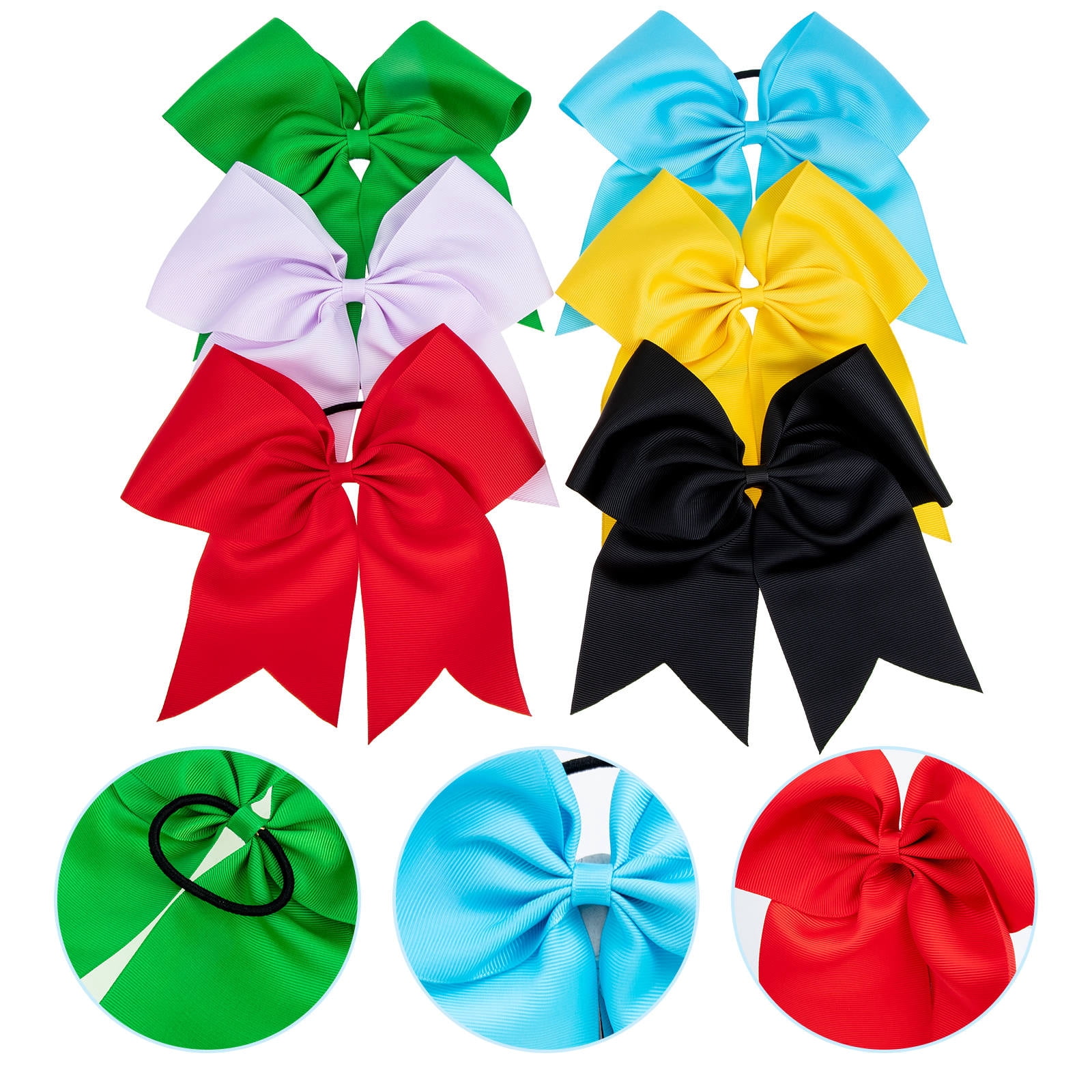 MLINS 6 Pcs Ribbons for Hair Girl Accessories Kids Daily Wear Cute ...