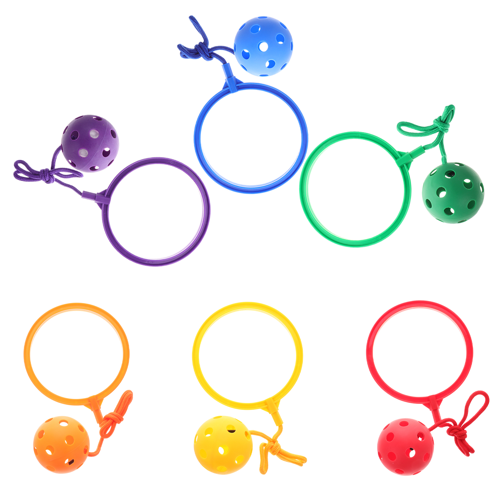 MLINS 6 Pcs Kids Ankle Skip Hoop Children's Entertainment Toy Fitness ...