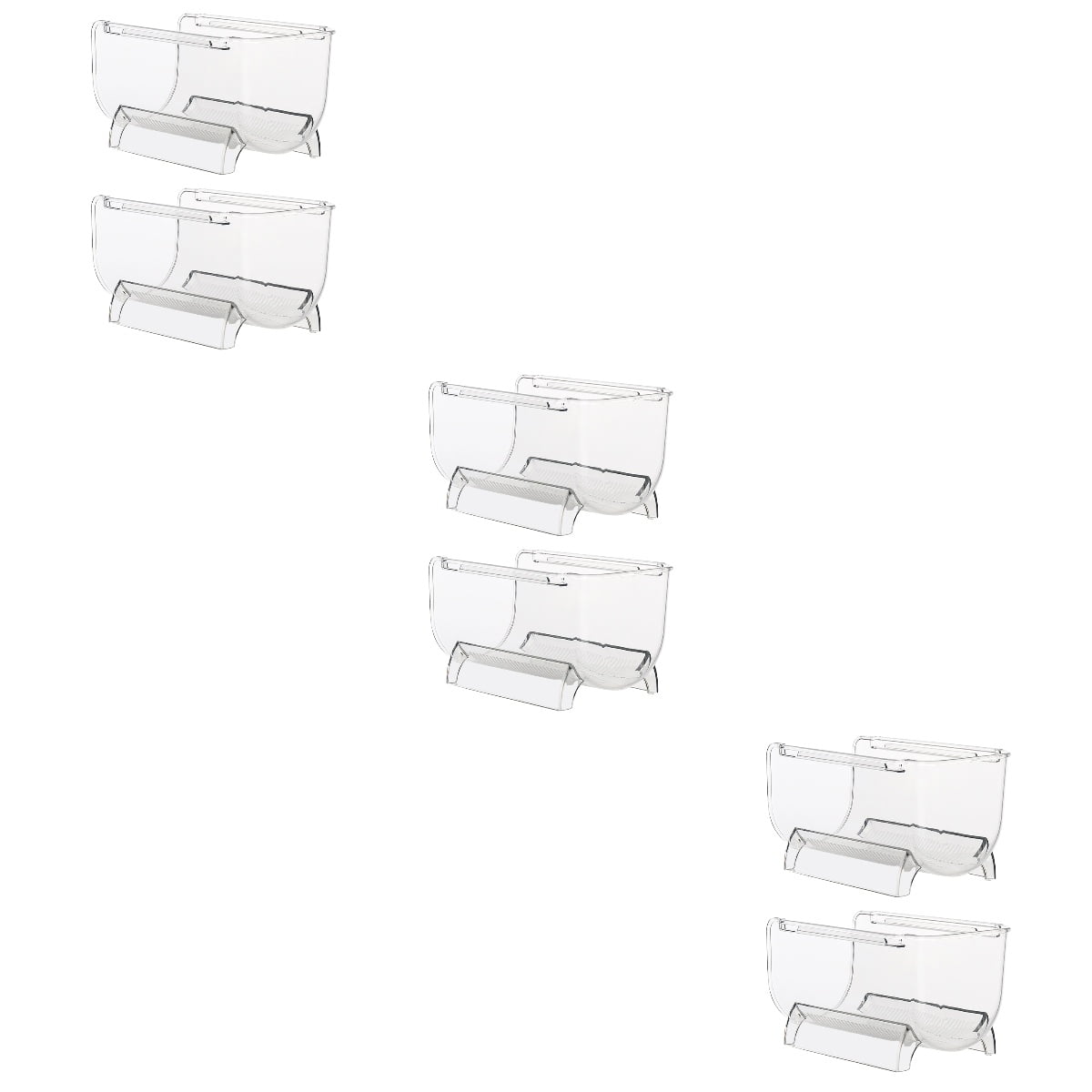 MLINS 6 Pcs Stackable Wine Racks Wine Bottle Organizer Plastic Wine ...