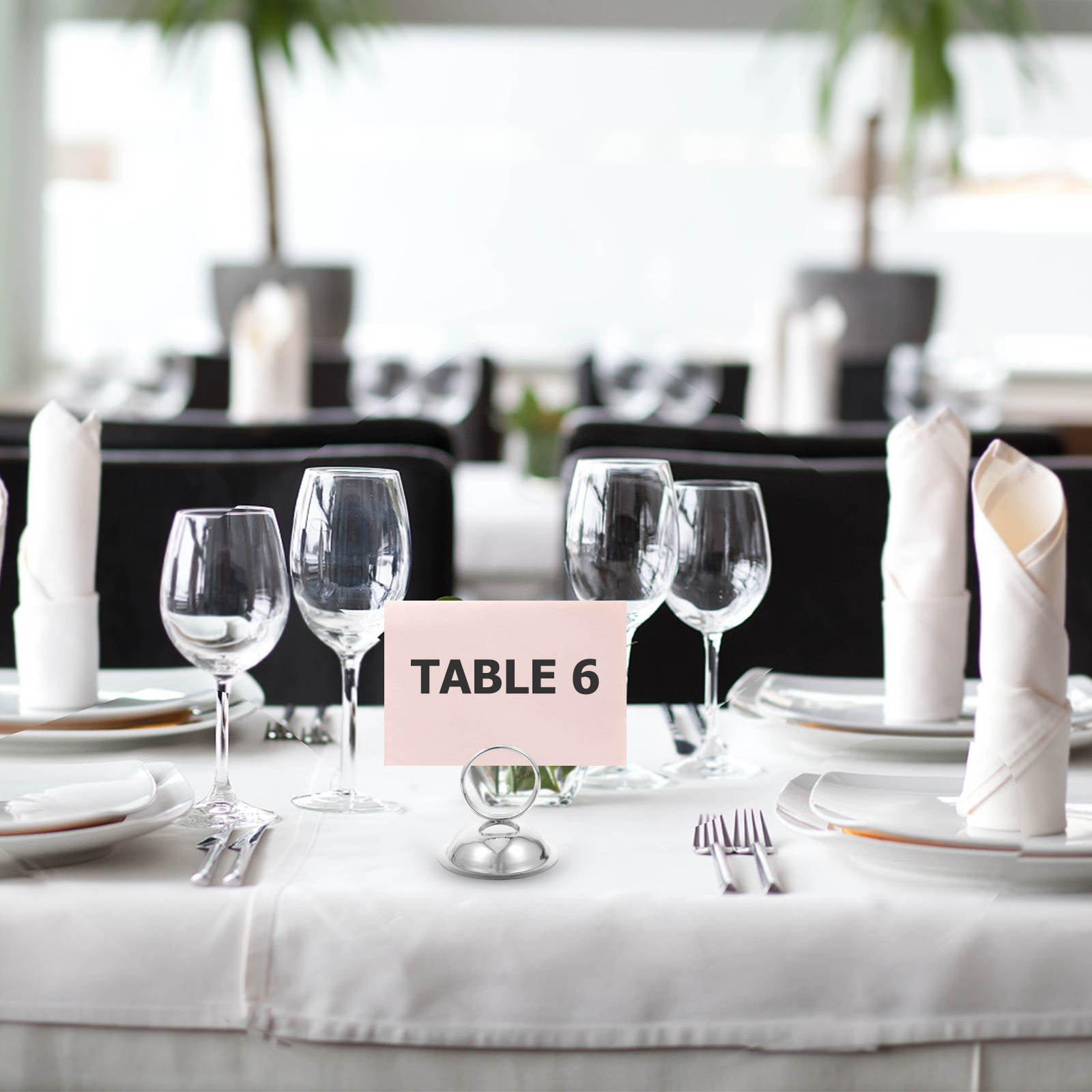 MLINS 6 Pcs Table Sign Holders Vertical Number Plate Clip - Walmart.com