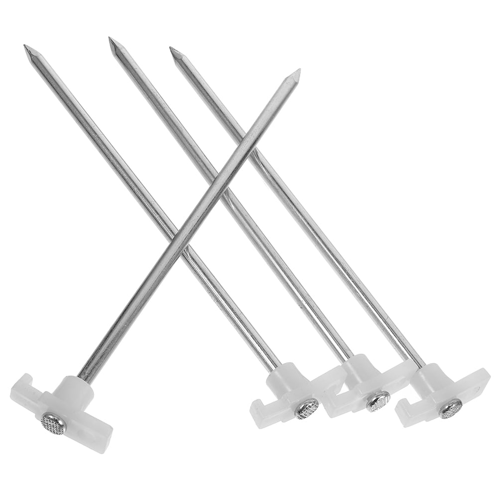 MLINS 6 Pcs Tent Stakes Gazebo Pop-up Canopy Drillable Inflatable White ...