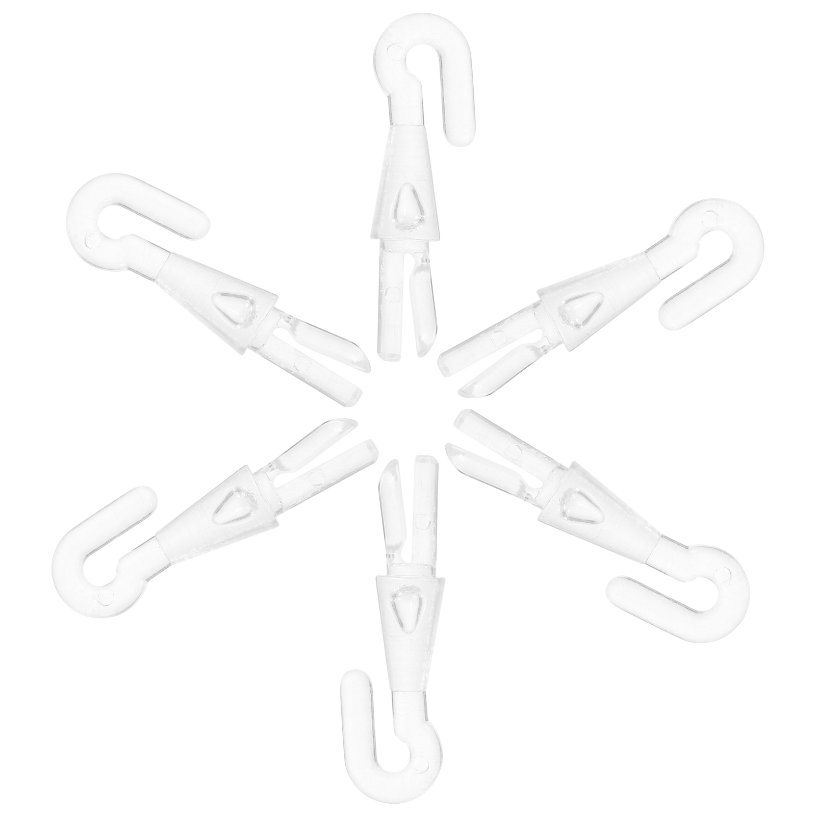 MLINS 6 Pcs Tip Blind Replacement Wand Hook Shutter Turn Rod Head ...