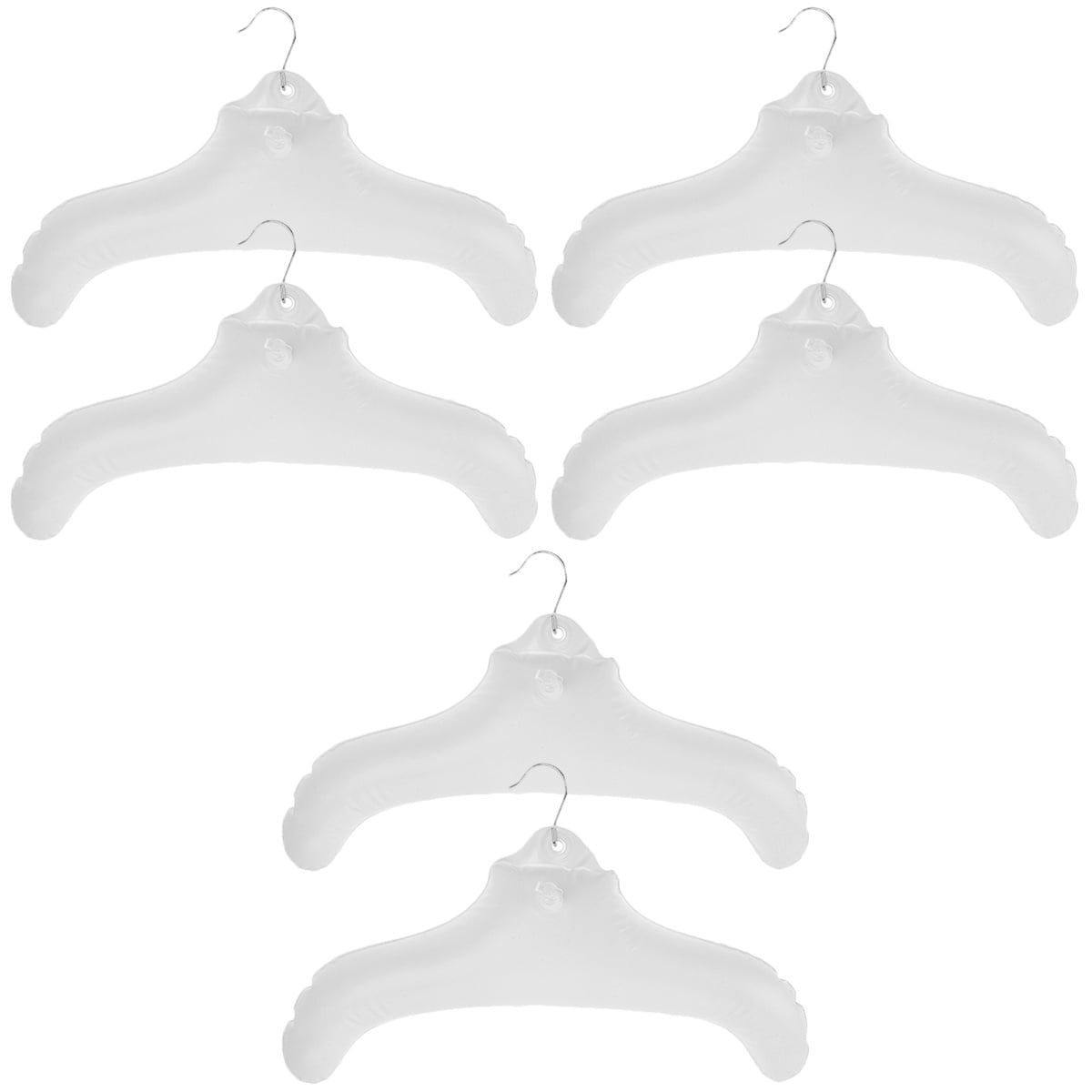 MLINS 6 Pcs Travel Inflatable Hanger Blow up Coat Hangers Foldable ...
