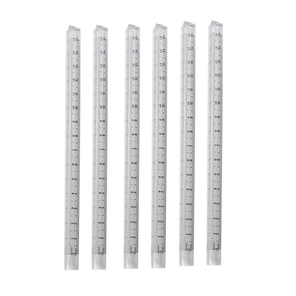 MLINS 6Pcs Measuring Rulers Transparent Rulers Drawing Tools Drawing ...