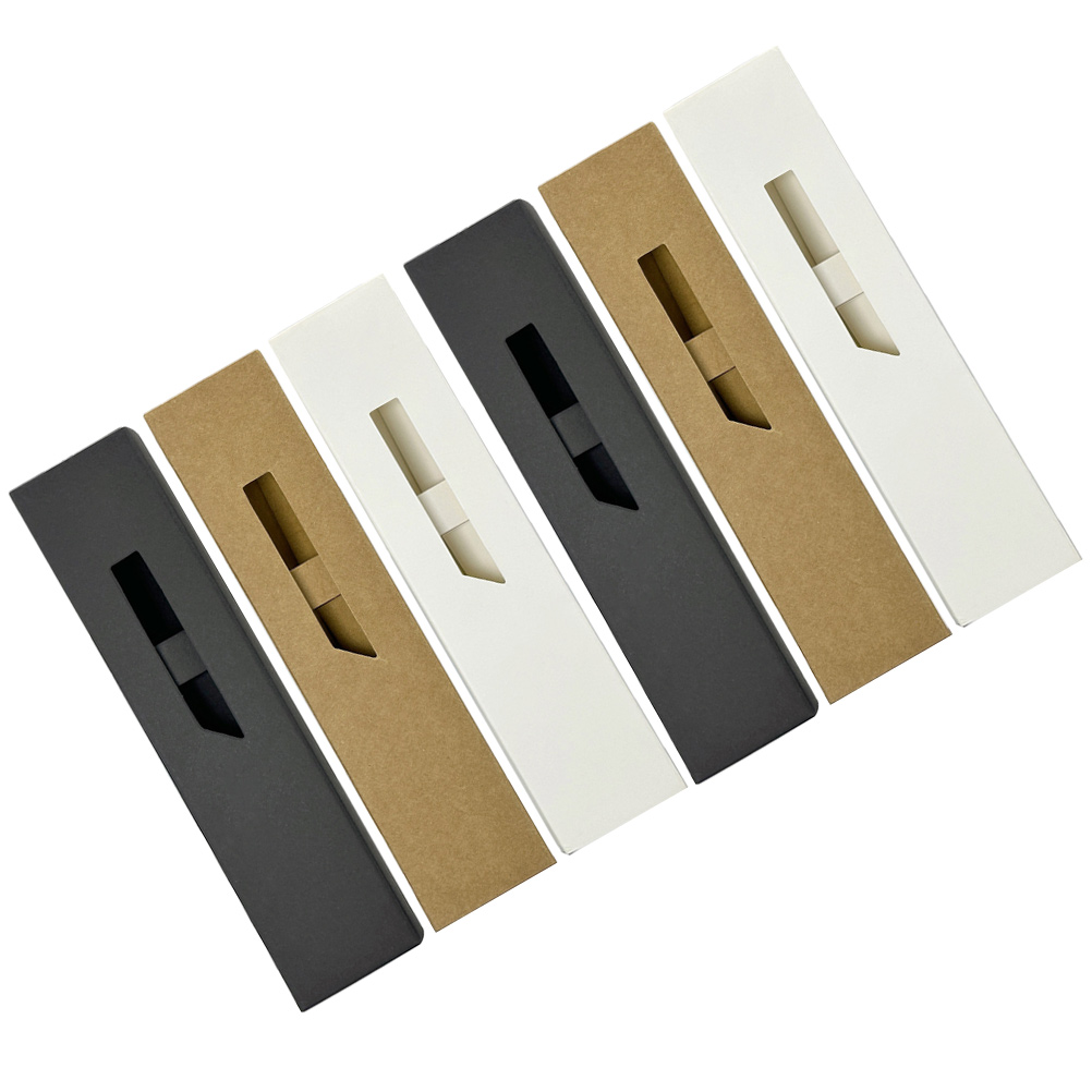 MLINS 6 Pcs Visual Window Kraft Paper Drawer Pen Box Cover 6pcs Holder ...