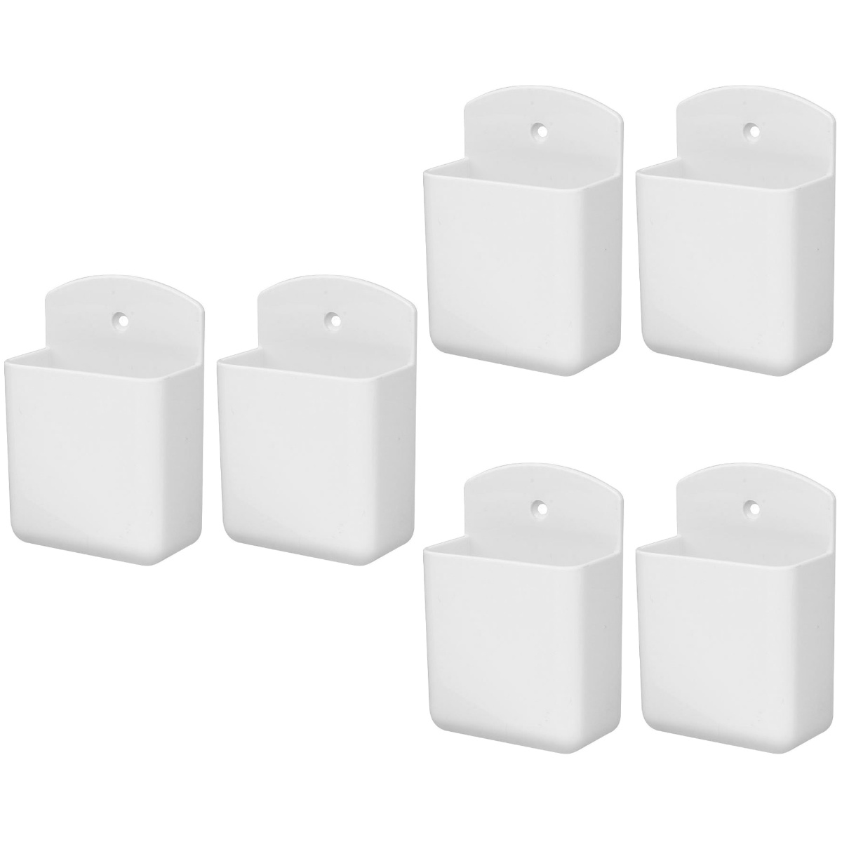 MLINS 6 Pcs Wall-mounted Storage Box Remote Controller Organizer Multi ...