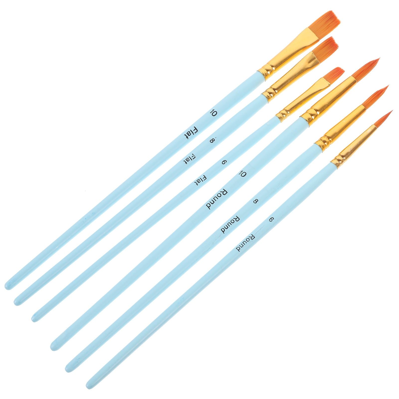 MLINS 6Pcs Acrylic Painting Brush Water Color Paintbrush Oil Painting ...