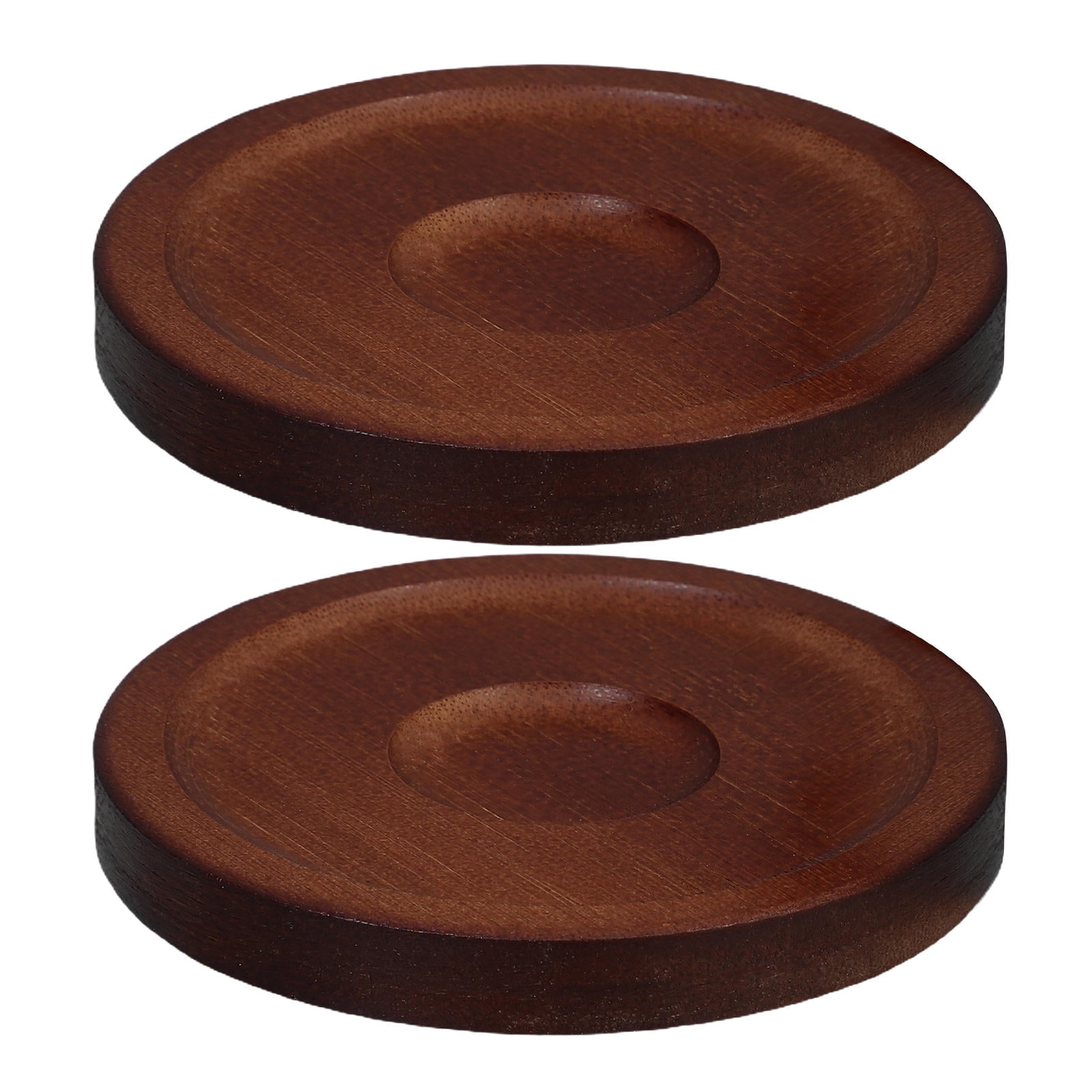 MLINS 6 Pcs Wood Coaster Whiskey Cup Rotary Coaster Wood Coasters for ...