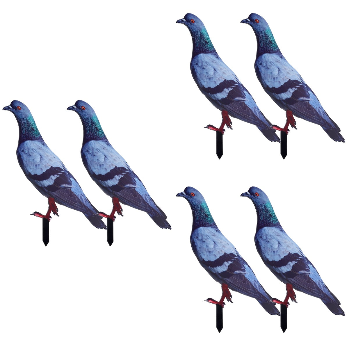 MLINS 6 Pcs Yard Pigeon Stake Backyard Dove Insert Pigeon Garden Stake ...