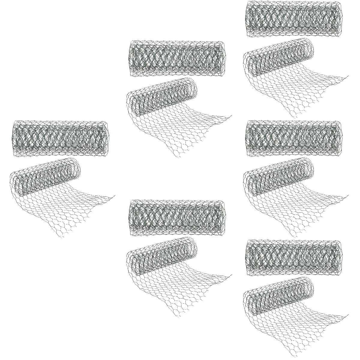 MLINS 6 Rolls of Chicken Wire Netting For Flower Arrangement Diy ...