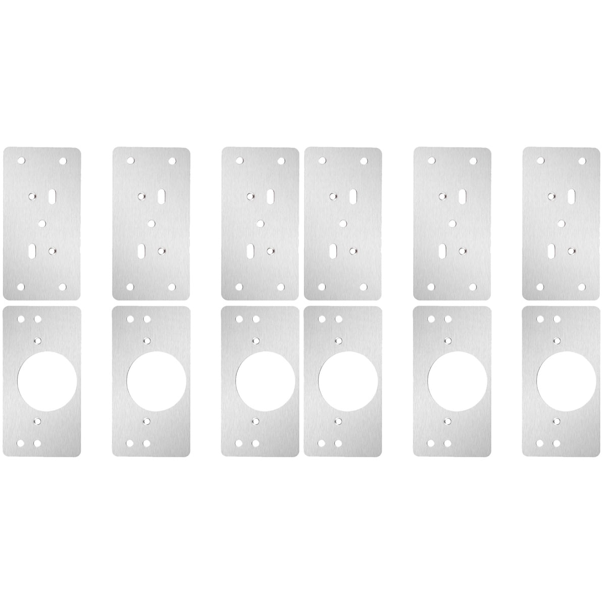 MLINS 6 Sets Hinge Repair Plate Door Cabinet Hinge Repair Bracket With ...