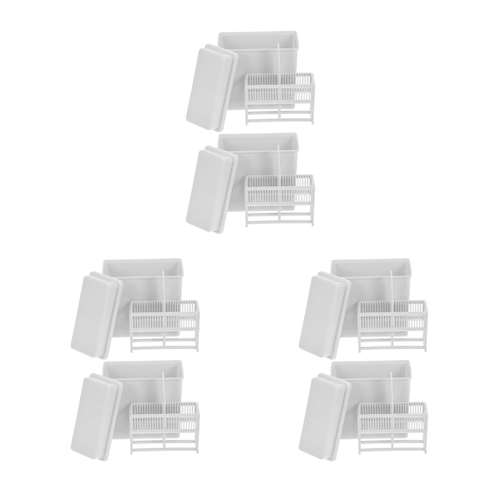 MLINS 6 Sets Multi-Slots Staining Jar Rack Microscope Slide Accessories ...