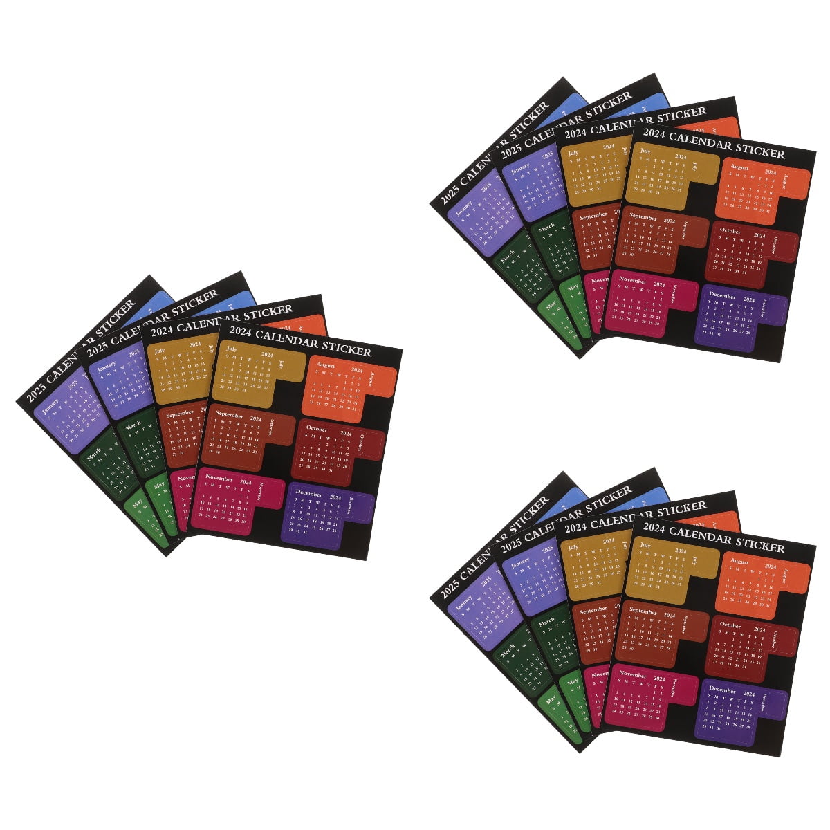 MLINS 6 Sets Portable Calendar Stickers for Notebook Planner Index ...