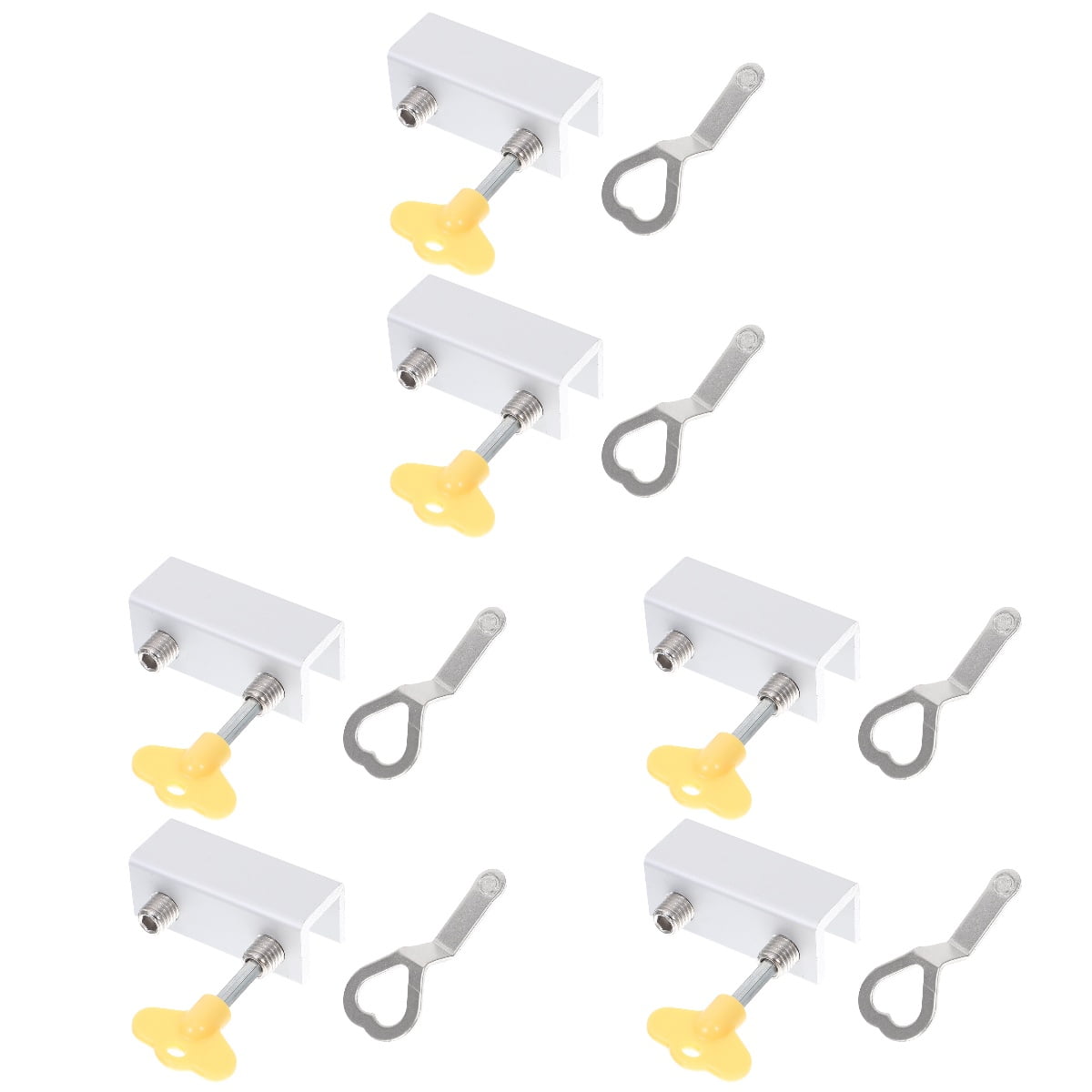 MLINS 6 Sets Sliding Window Locks Window Security Stoppers Adjustable ...