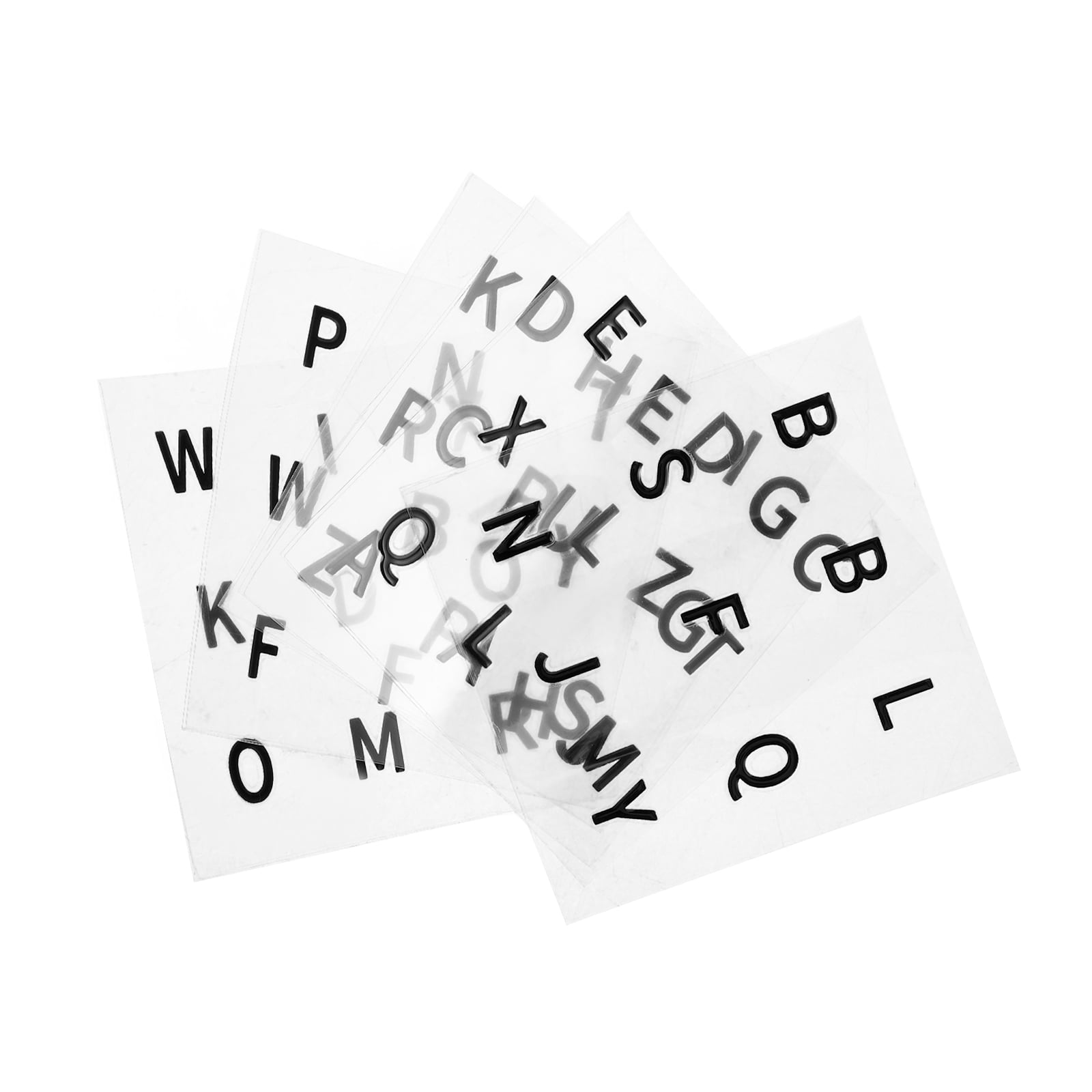 MLINS 6 Sheets of Puzzle Cube Convex Decal for Low Vision Large Print ...