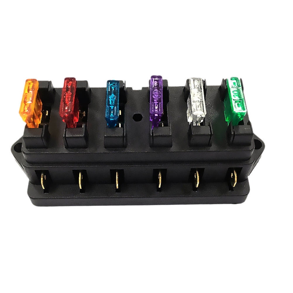 MLINS 6 Way Fuse Block Straight Row Holder Wiper Kit Consumer Unit ...